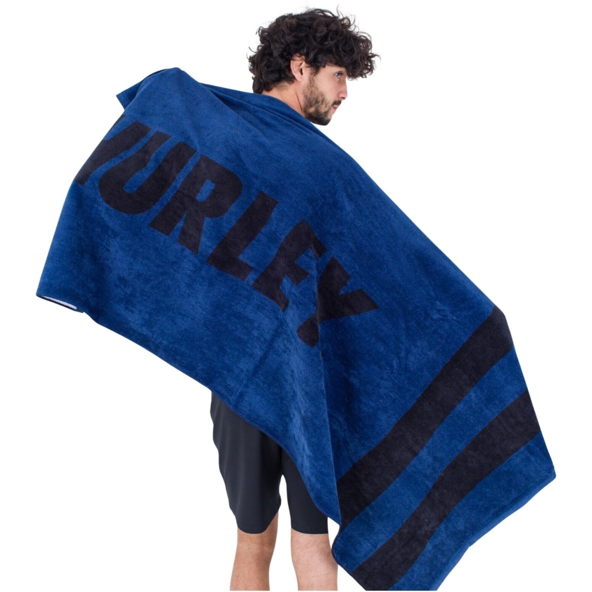 2024 Hurley Fastlane 2 Stripe Towel AMAX23Q1FT - Poseidon Blue ...