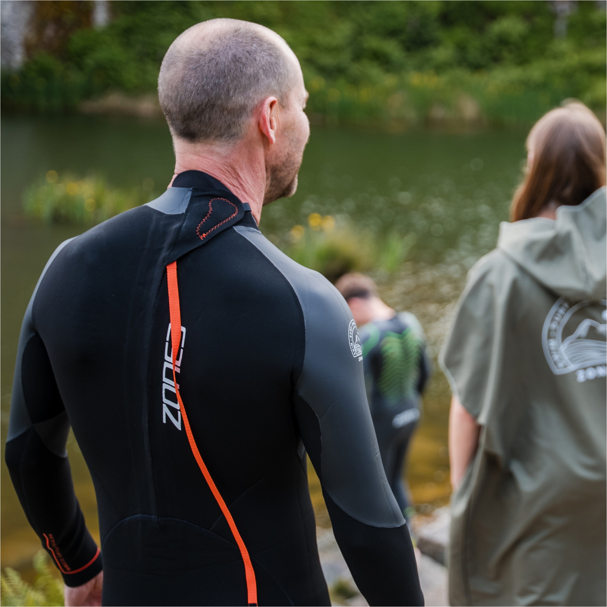 2025 ZONE3 Mens Active-Flex Wetsuit WS25MACTF101 - Black / Orange ...