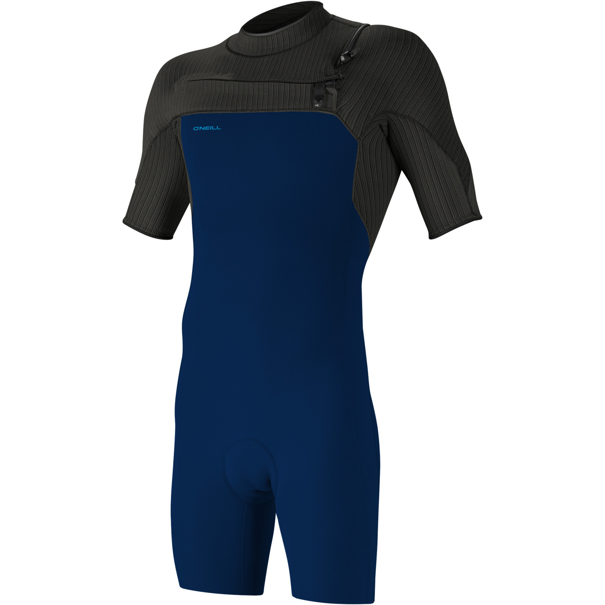 2024 O'Neill Mens Hyperfreak 2mm Chest Zip Shorty Wetsuit 5495 - Navy ...