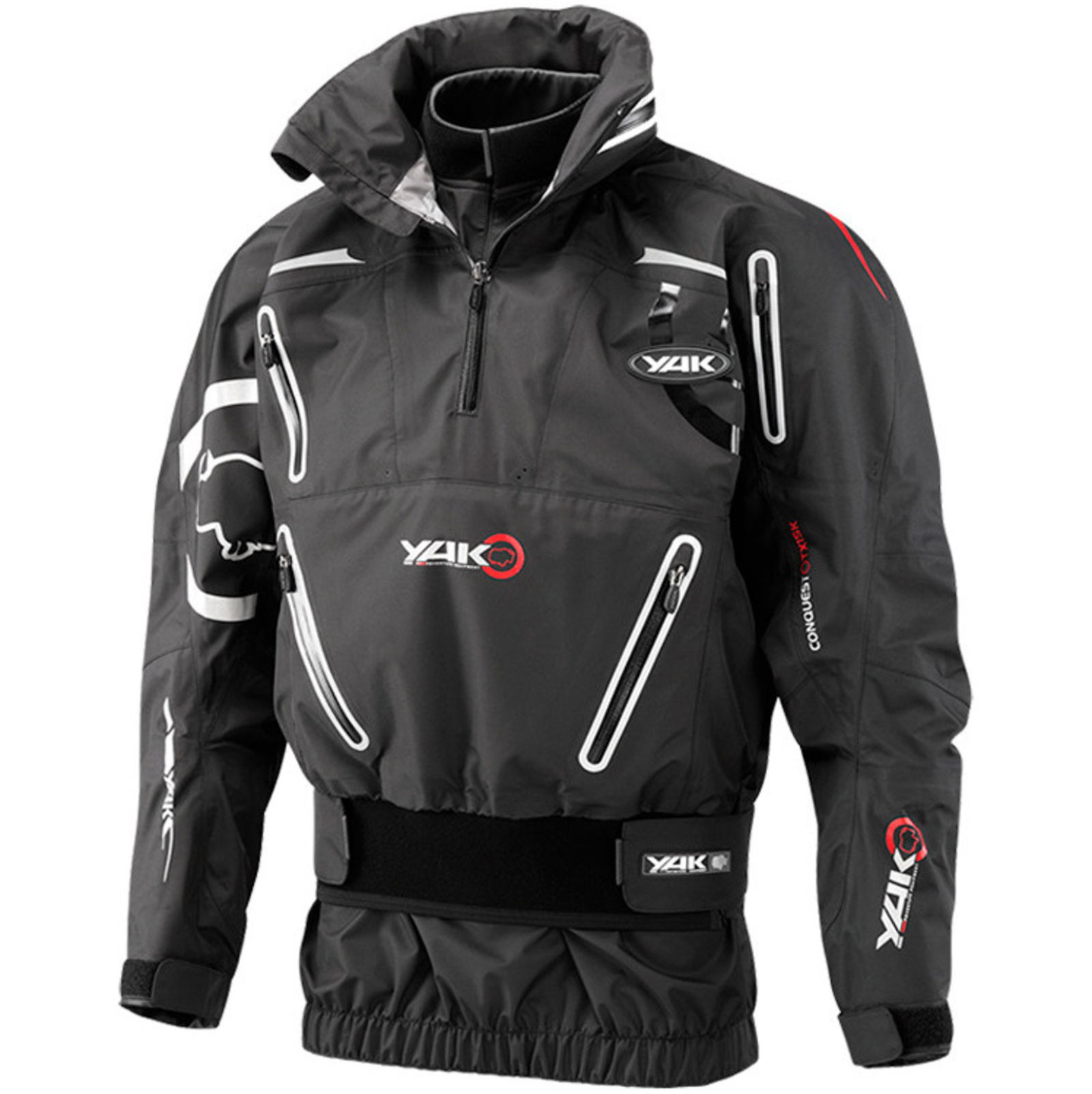 Yak Conquest Hooded Touring Cag in Black 6735-A - Canoe & Kayak - Cags ...