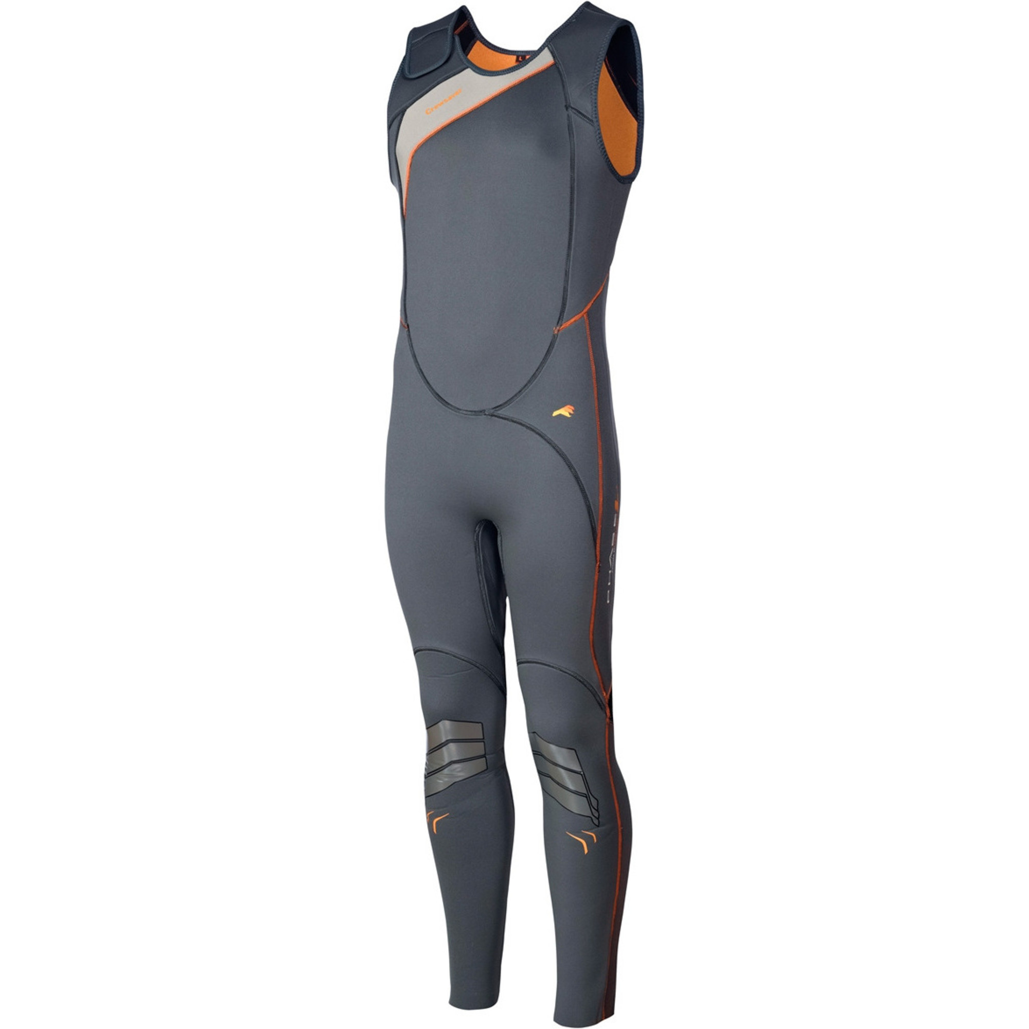 Crewsaver Phase 2 3mm LONG JOHN Wetsuit in GREY / Orange 6904 ...