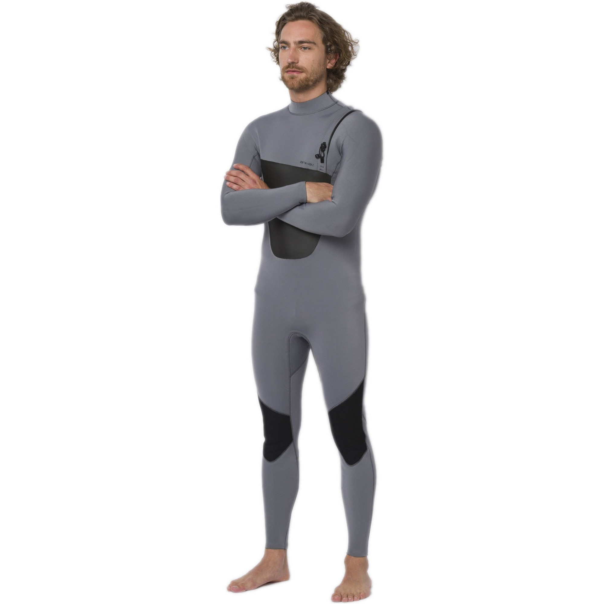 2020 Animal Mens ANML 3/2mm Zip Free Wetsuit AW0SS001 - Grey - Wetsuits ...