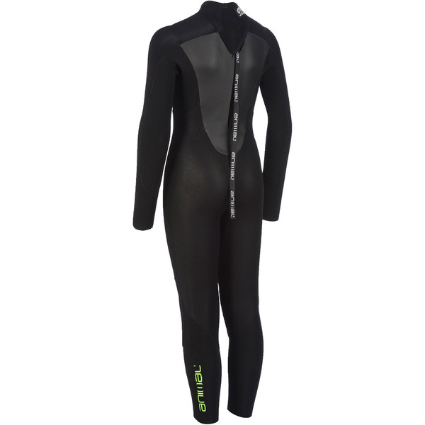 2019 Animal Junior Boys Lava 5/4/3mm GBS Back Zip Wetsuit Black ...