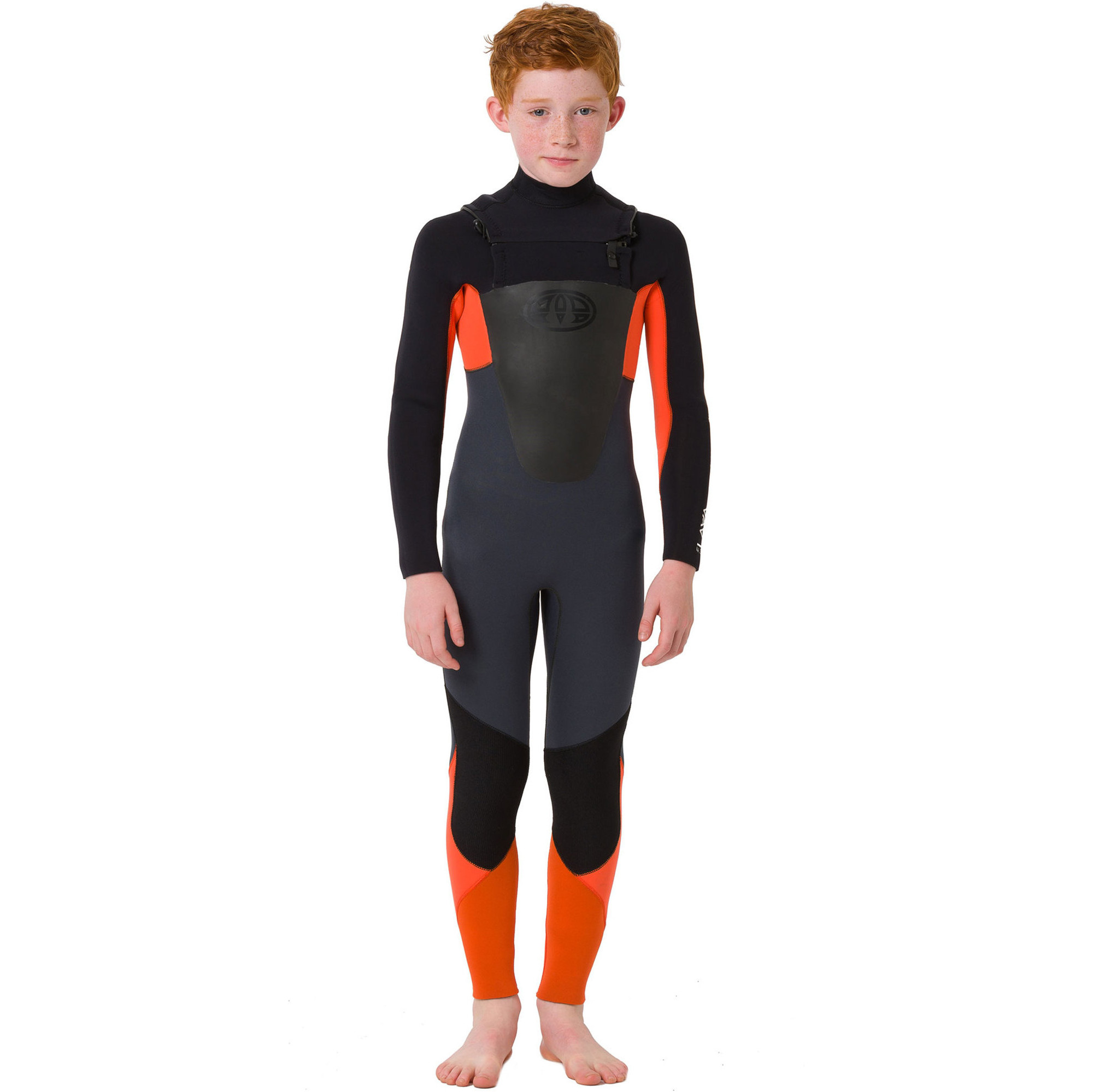 2019 Animal Junior Boys Lava 4/3mm GBS Chest Zip Wetsuit Graphite ...