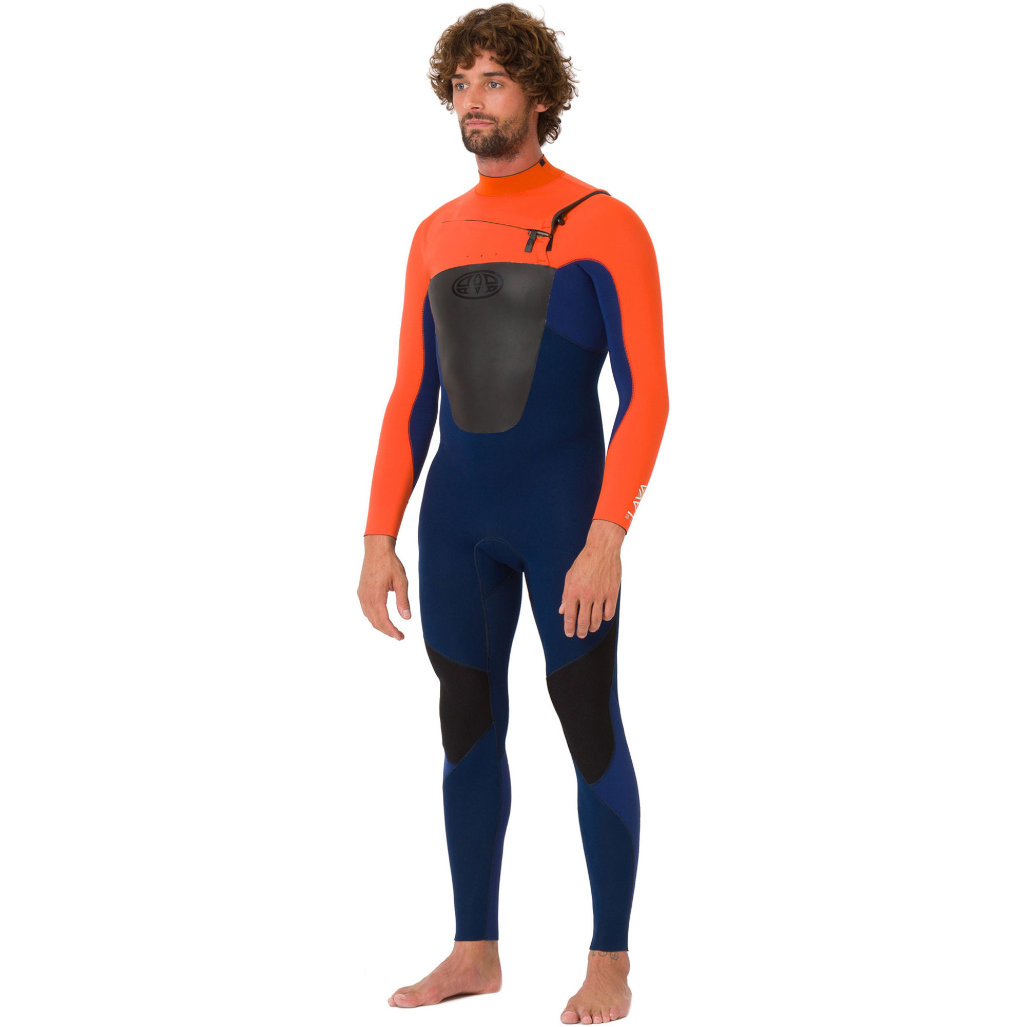 2019 Animal Mens Lava 3/2mm GBS Chest Zip Wetsuit Dark Navy AW9SQ006 ...