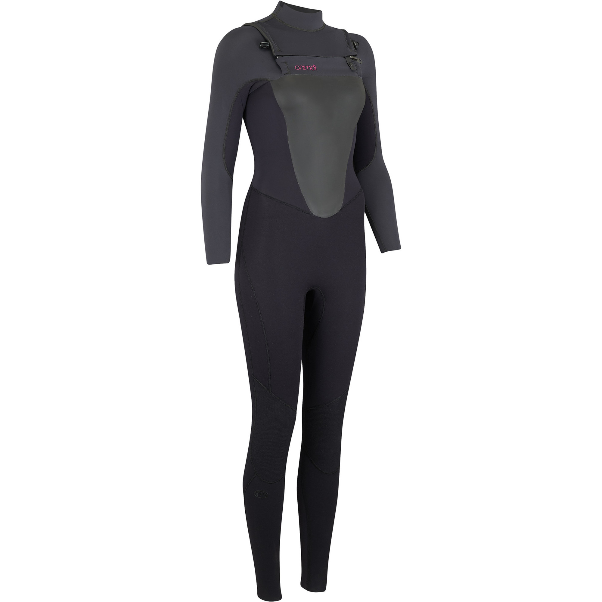 2019 Animal Womens Lava 4/3mm GBS Chest Zip Wetsuit Black AW9SQ300 ...