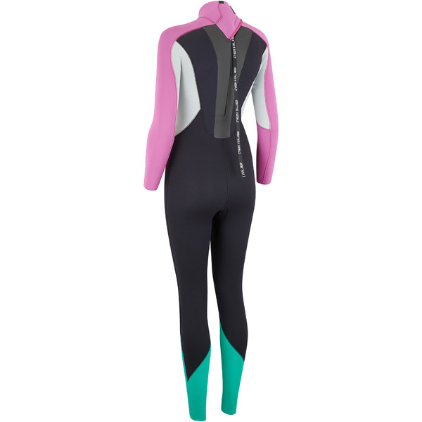 2019 Animal Womens Lava 4/3mm Back Zip GBS Wetsuit Black AW9SQ301 ...
