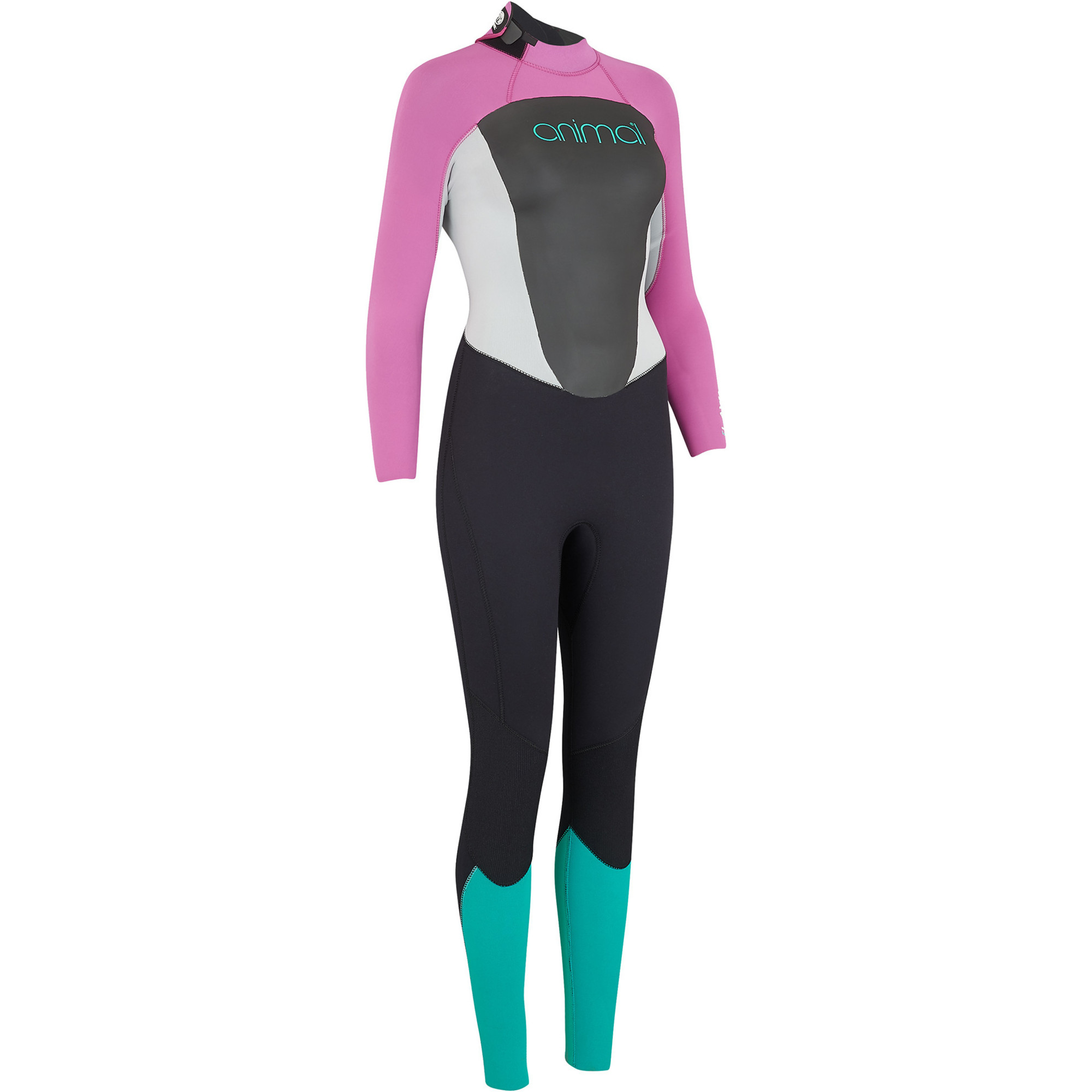 2019 Animal Womens Lava 4/3mm Back Zip GBS Wetsuit Black AW9SQ301 ...