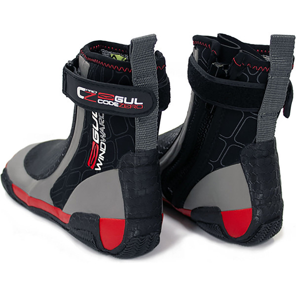 2019 Gul CZ Windward Pro 5mm Zipped Round Toe Wetsuit Boot BLACK /GREY BO1279 A8 | Wetsuit Outlet