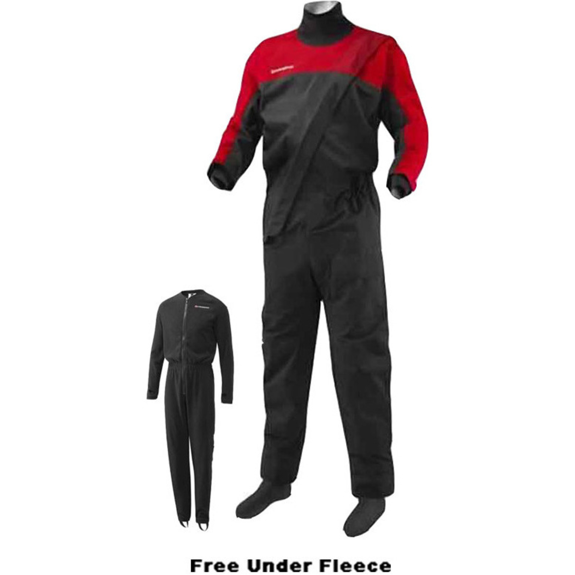 Crewsaver Corporate KIDS Drysuit Black/Red 6567 FREE UNDERFLEECE ...