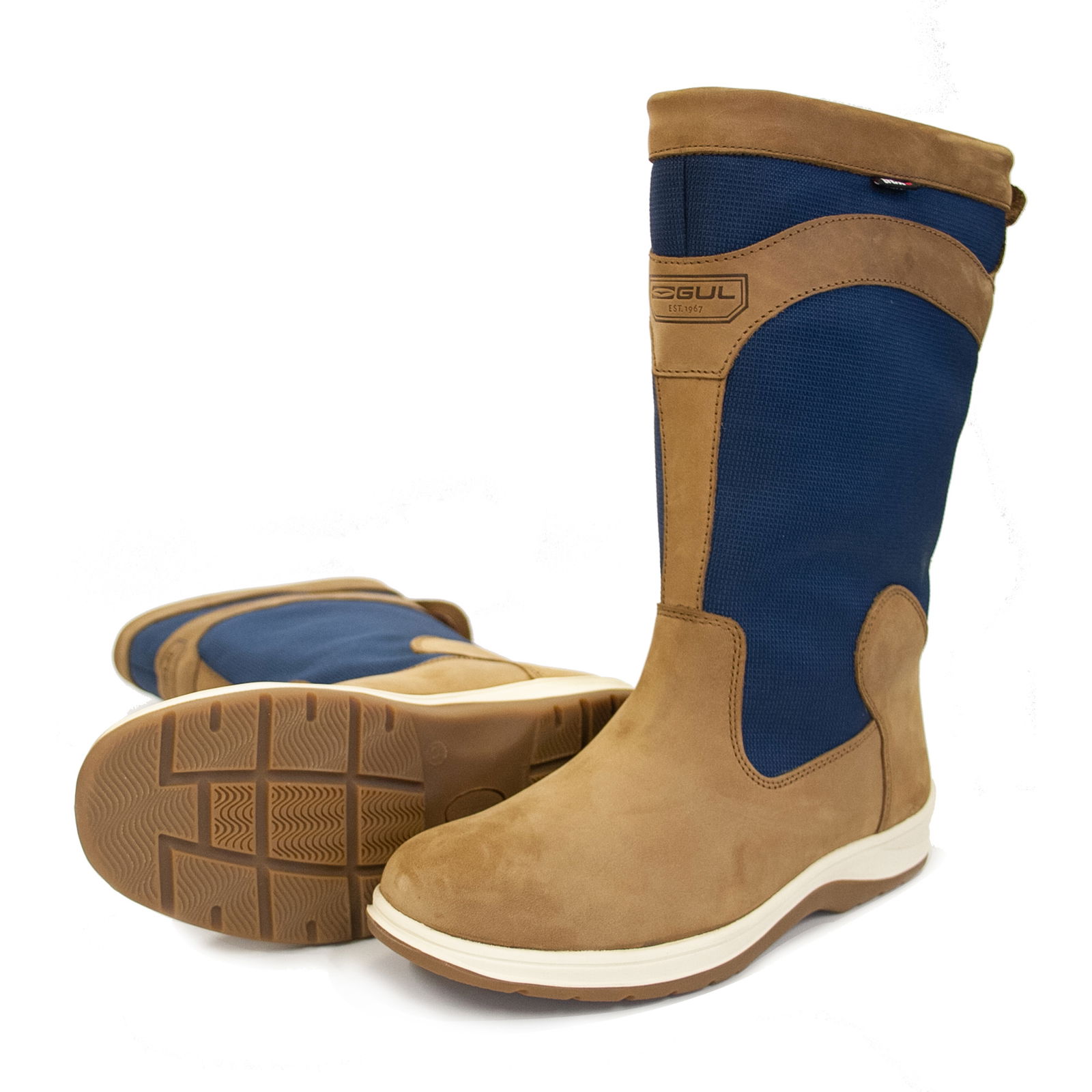 2025 Gul Fastnet Deck Boots DS1005-A5 - Tan / Navy - Sailing ...