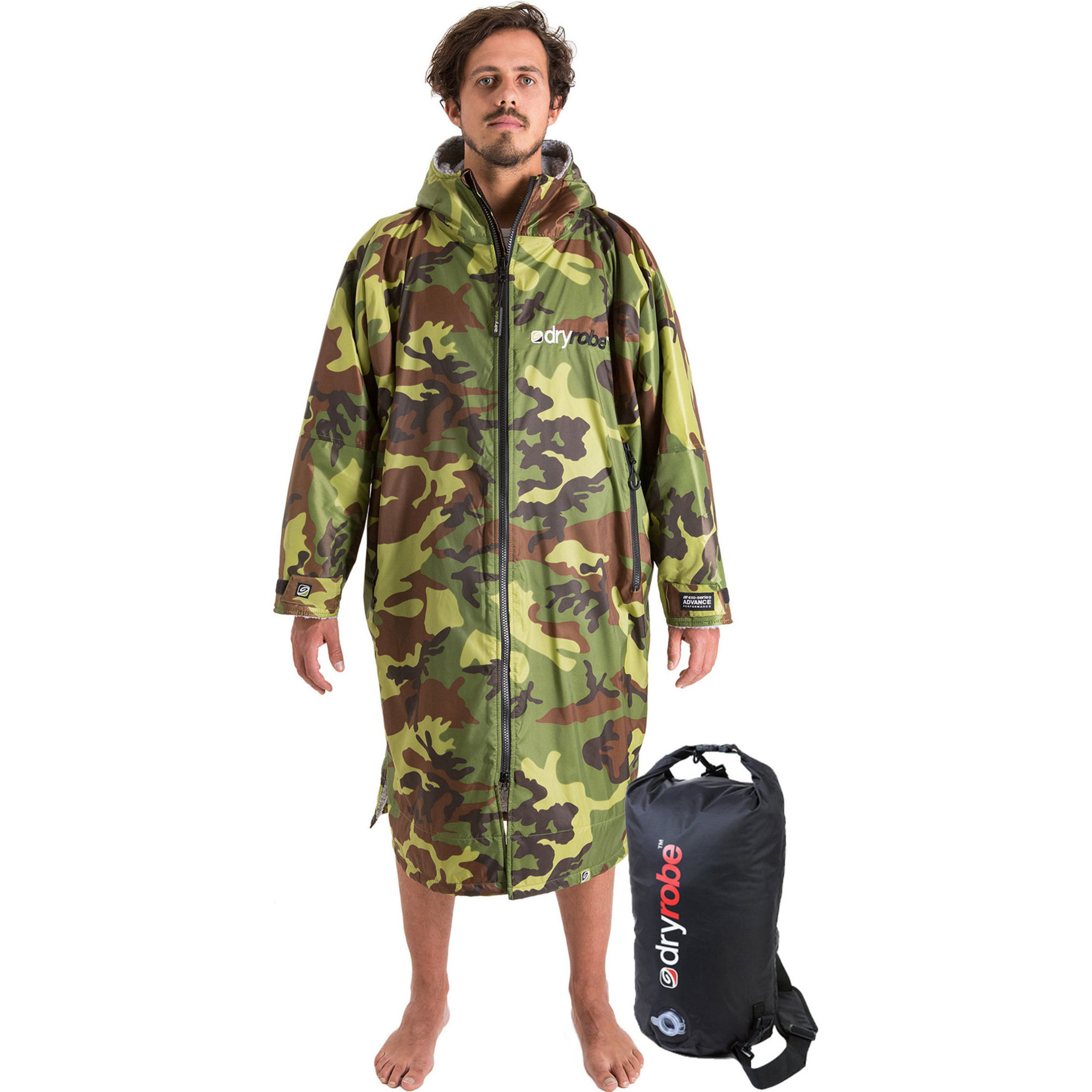 Dryrobe Advance Long Sleeve Changing Robe & Compression Travel Bag ...
