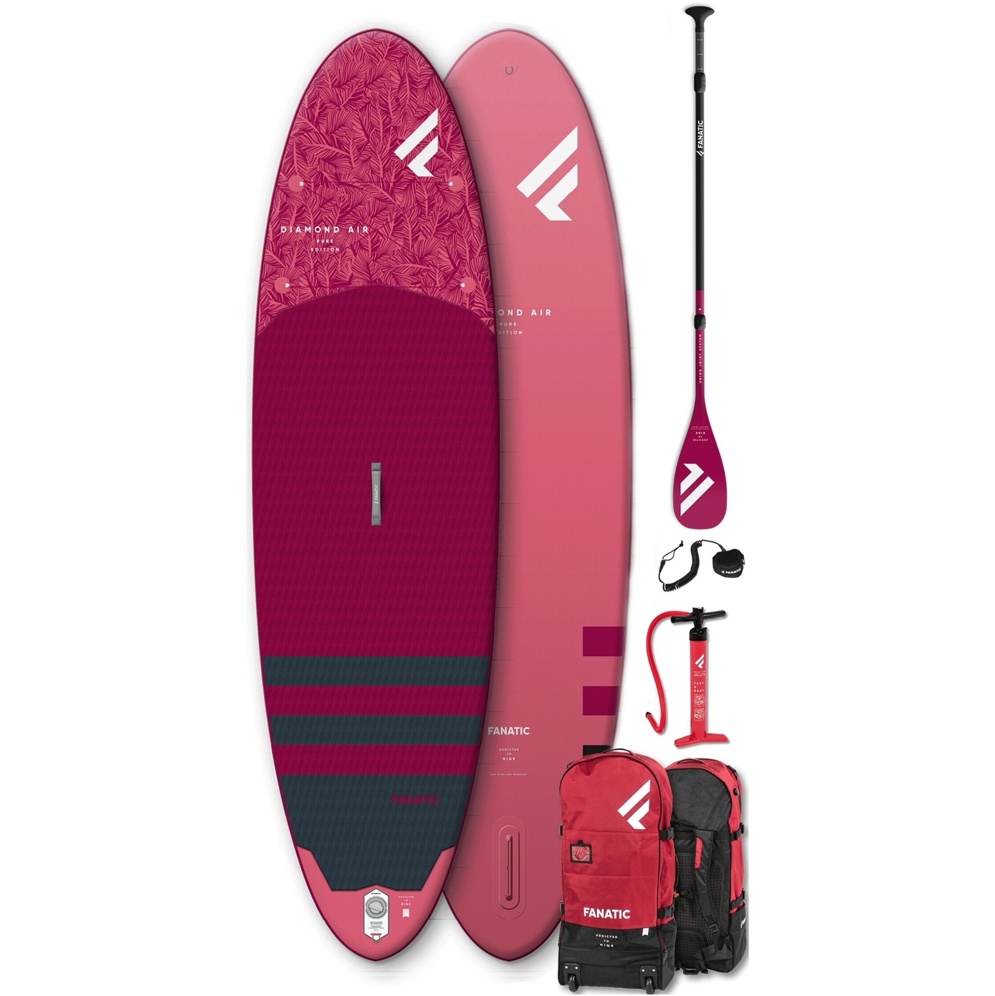 2024 Fanatic Diamond Air 9'8 Inflatable SUP Package - Board Bag Pump ...