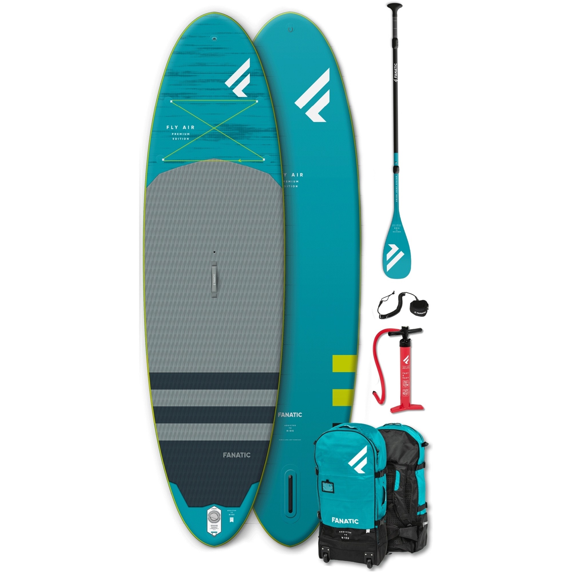 2024 Fanatic Fly Air Premium 10'8 Inflatable SUP Package - Board Bag ...