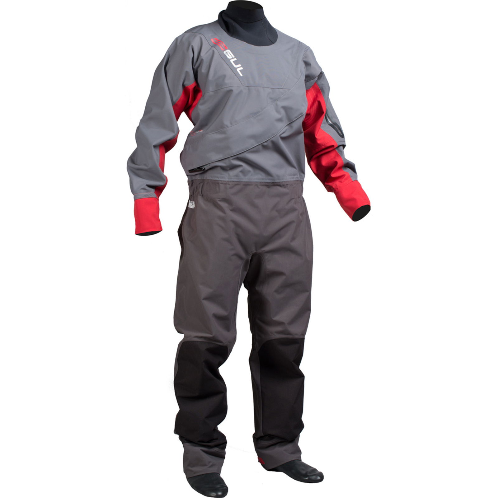 Gul Junior Dartmouth Eclip Zip Drysuit CHARCOAL / RED GM0378 - Drysuits ...