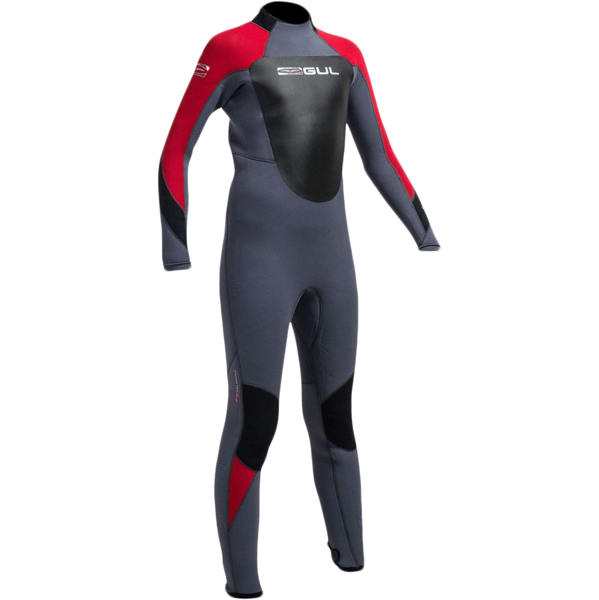 GUL Toddler Response 4/3mm Back Zip Wetsuit GRAPHITE / RED RE1249-A9 ...