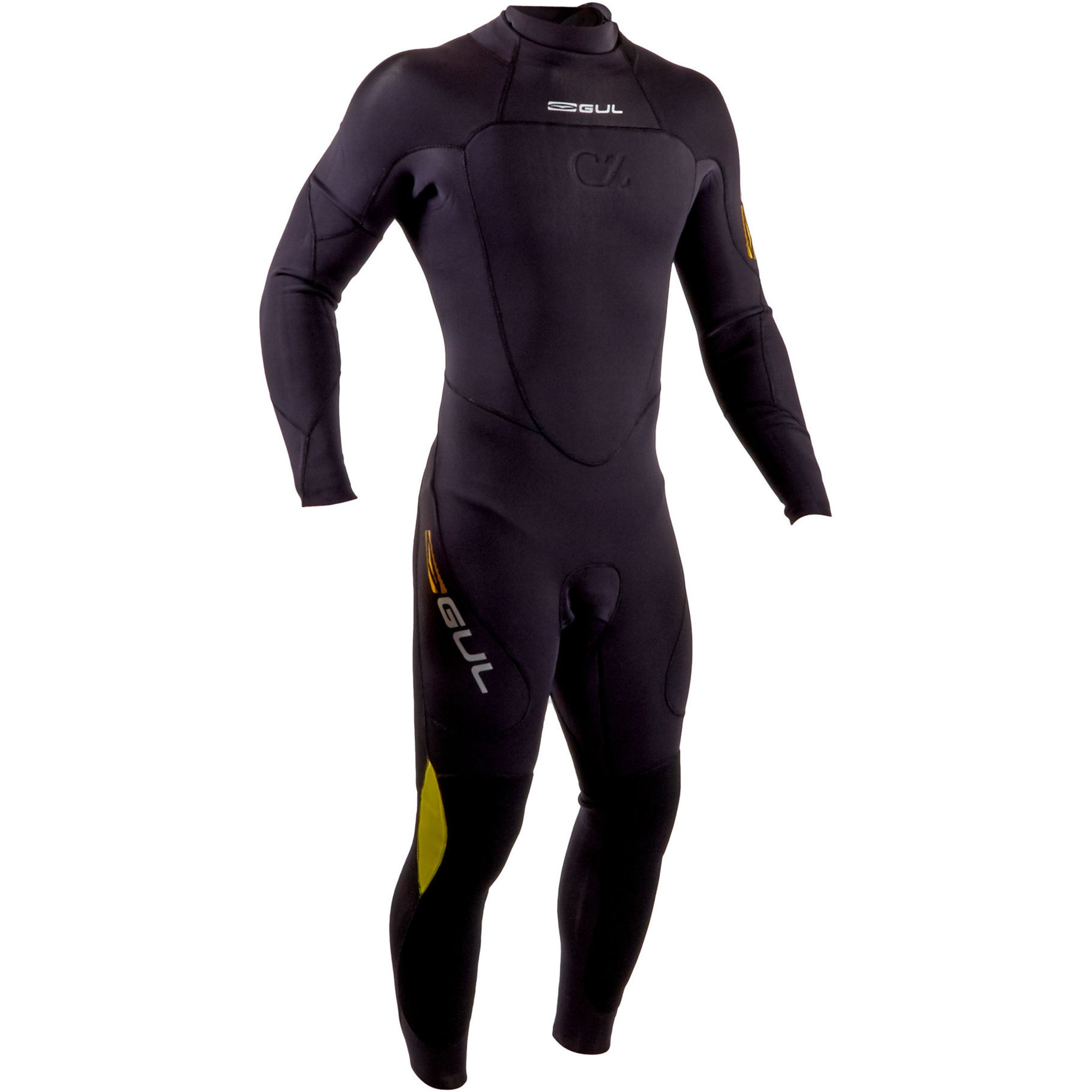 2020 GUL Mens Code Zero 4/3mm Back Zip Wetsuit CZ1201-B7 - Black - Wetsuits - 4mm | Wetsuit Outlet