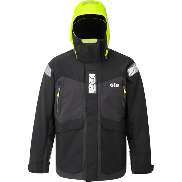 2021 Gill OS2 Mens Offshore Jacket Black OS24J - Sailing - Sailing ...