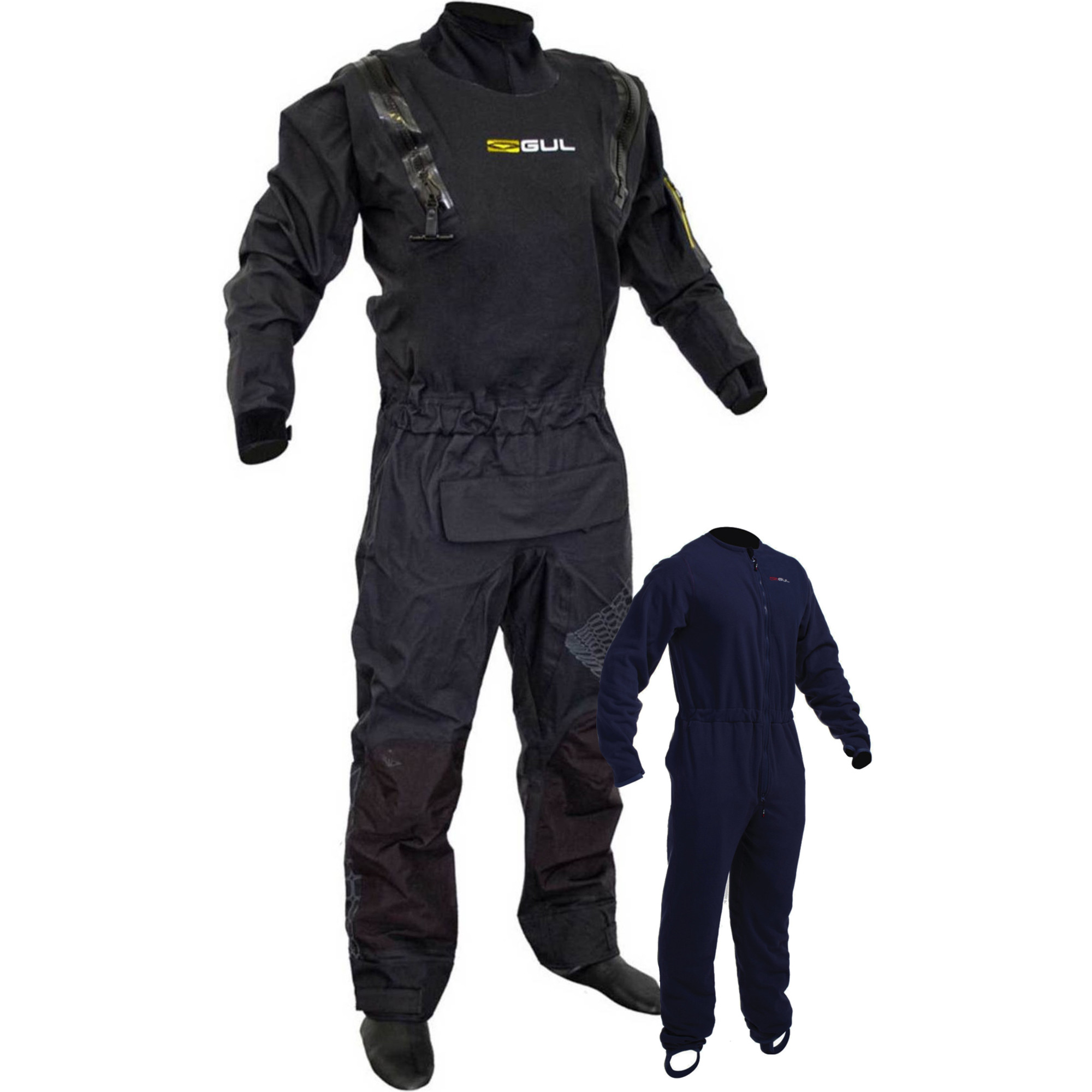 2021 Gul Mens Code Zero Stretch U-Zip Drysuit With Con Zip ...