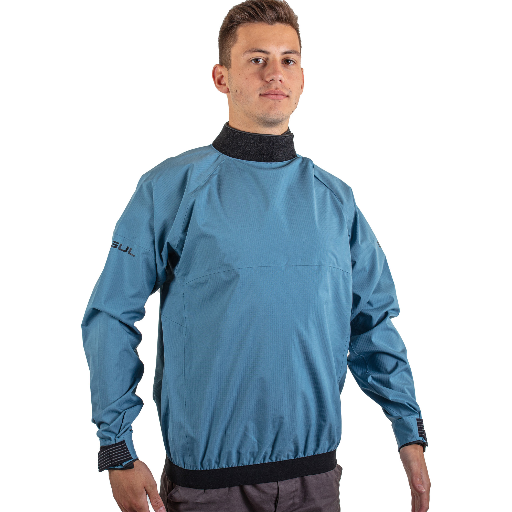 2025 Gul Mens Shore Taped Spray Top St0030-B9 - Blue Stone - Sailing ...