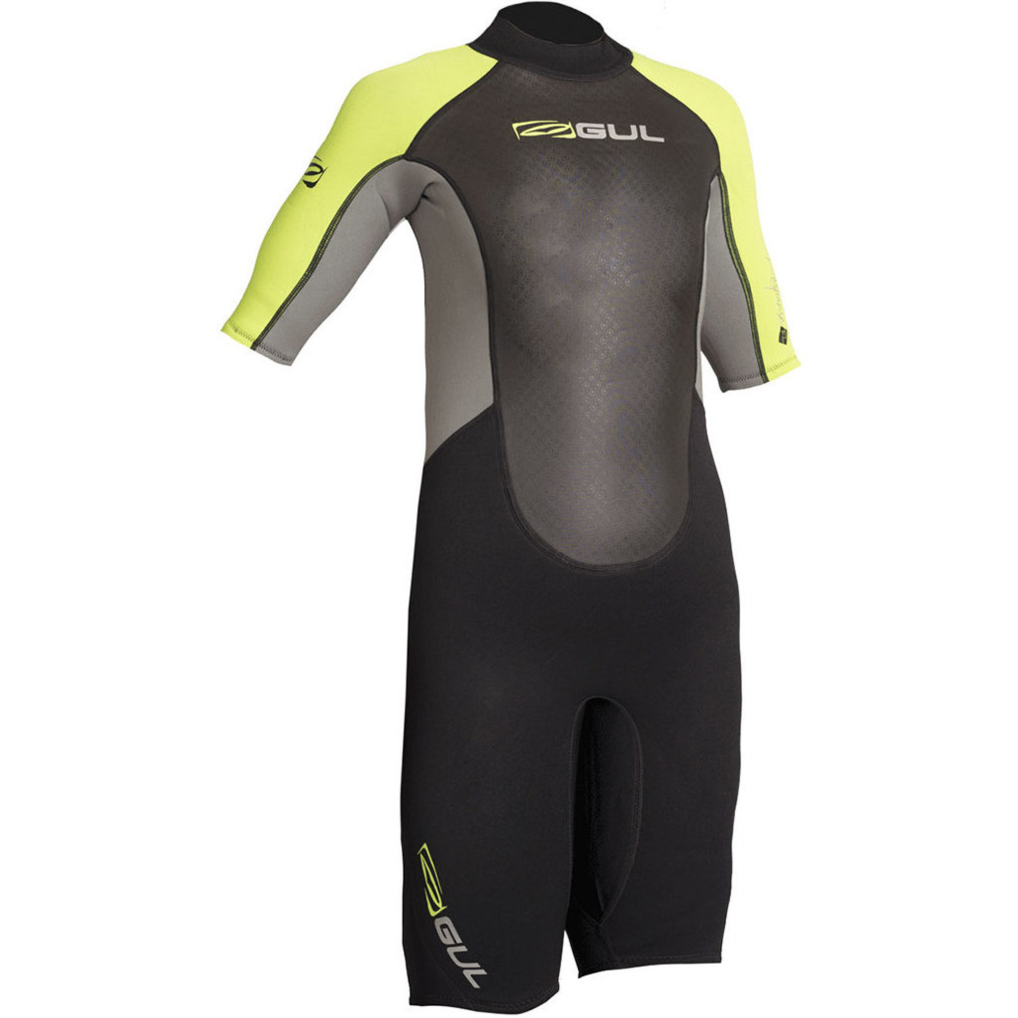 2020 Gul Response Junior 3/2mm Shorty Wetsuit Black / Lime RE3322-B4 ...