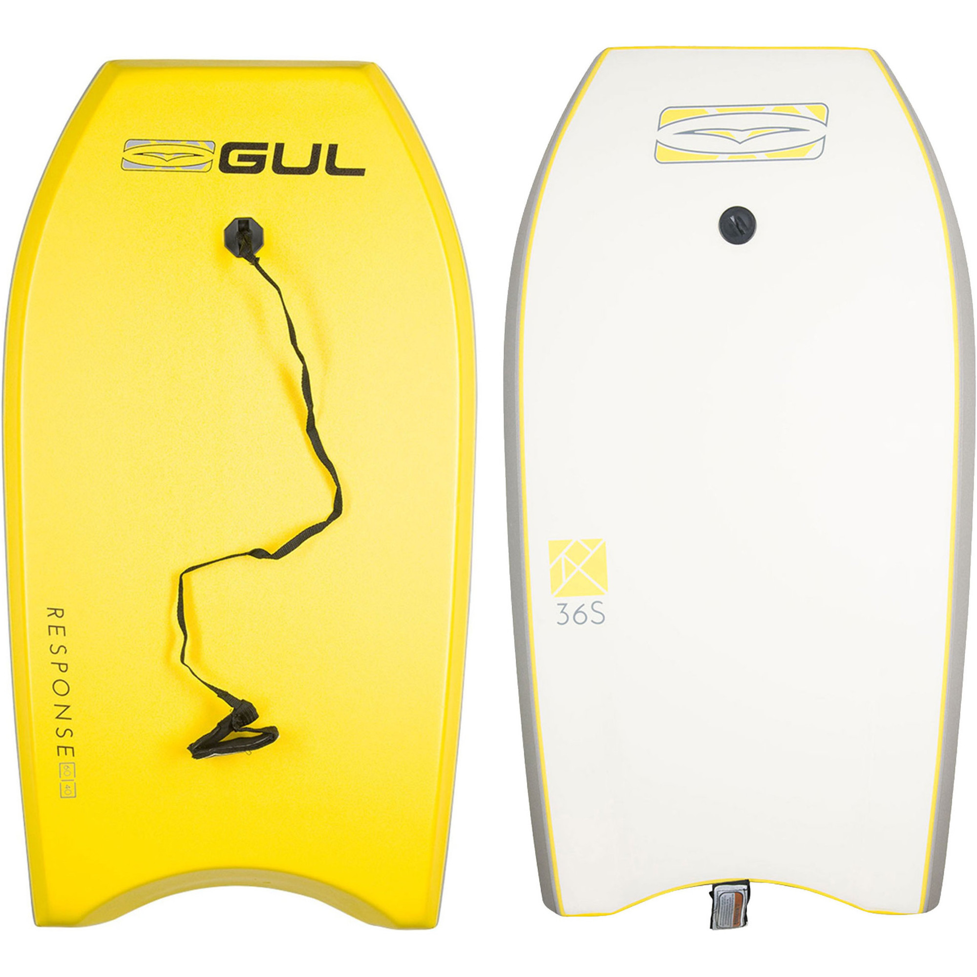 2024 Gul Response Junior 36 Bodyboard - Yellow / Grey Rail GB0022-A9 ...
