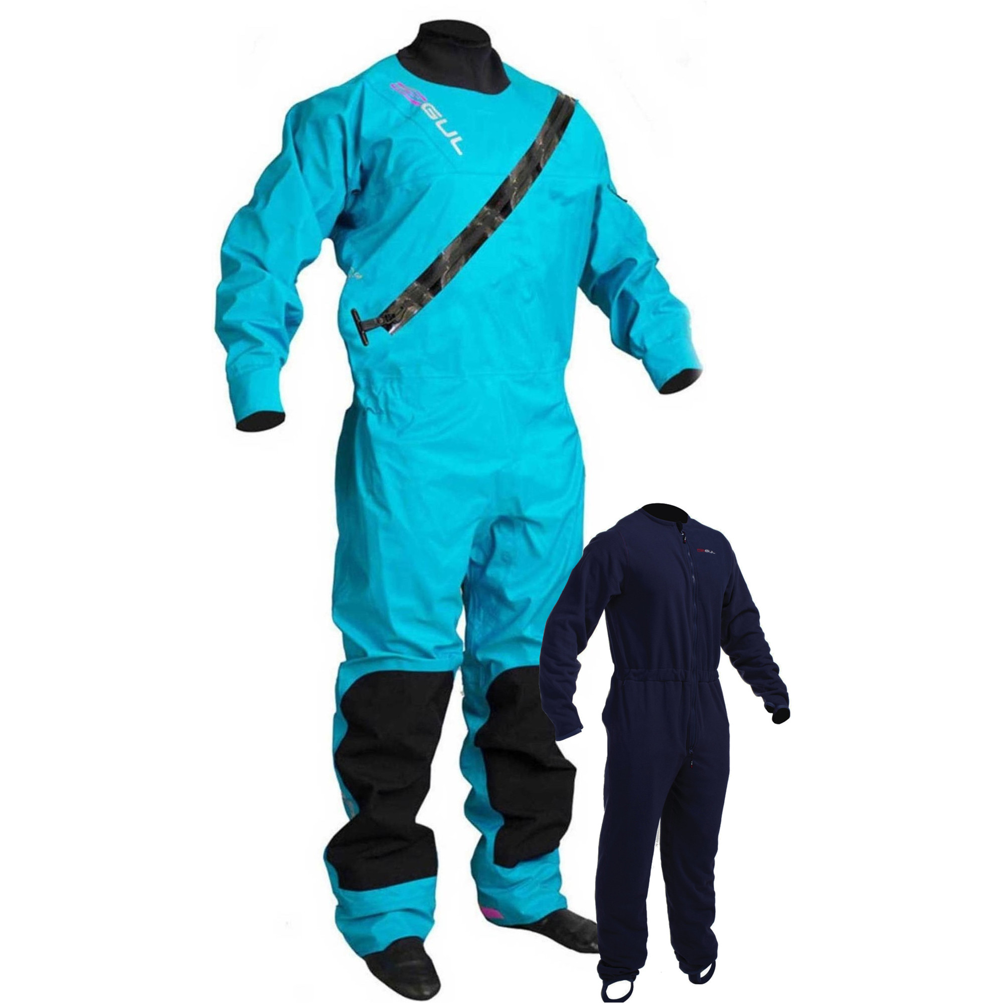 2021 Gul Womens Dartmouth Eclip Zip Drysuit & Underfleece GM0383-B5 ...