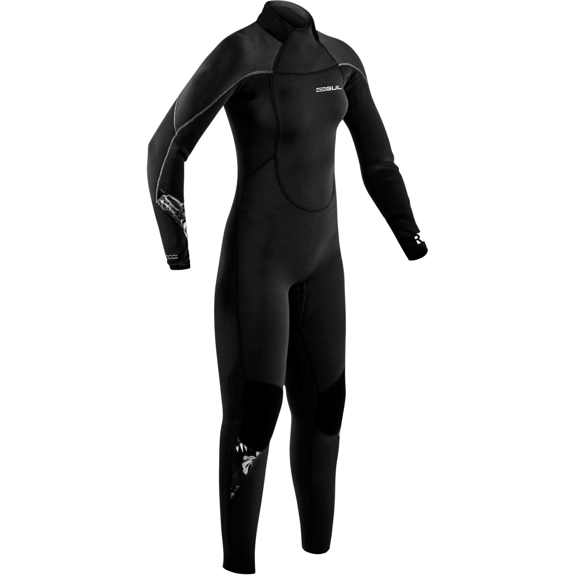 2021 Gul Womens Response 4/3mm Back Zip GBS Wetsuit RE1248-B9 - Black ...