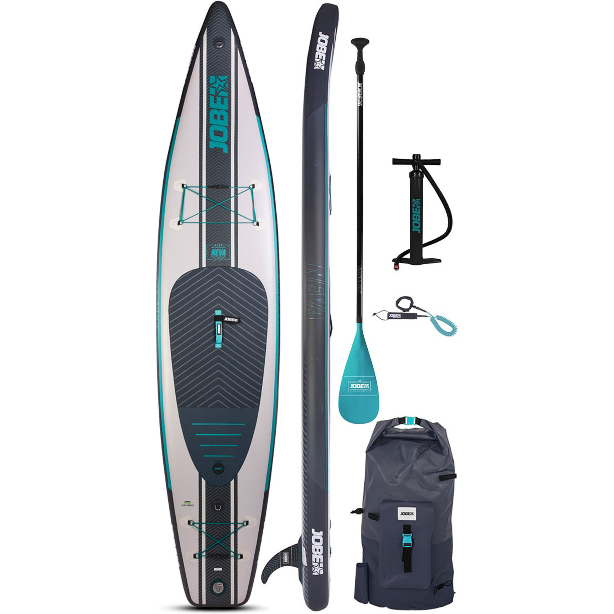 2020 Jobe Neva 12'6 Inflatable SUP Package - Board Bag Pump & Paddle ...