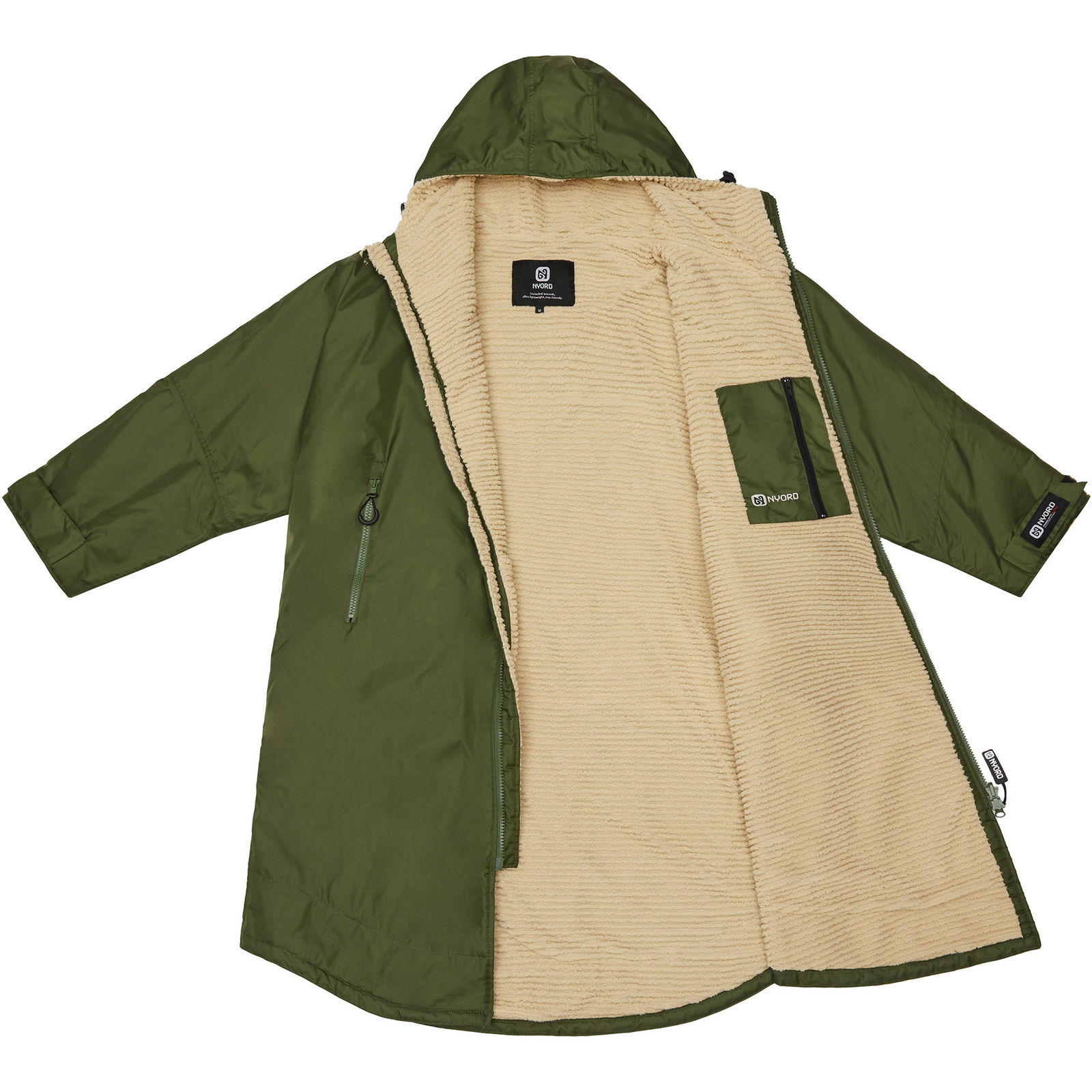 2025 Nyord Primaloft Outdoor Changing Robe ACC0005 - Khaki / Ecru ...