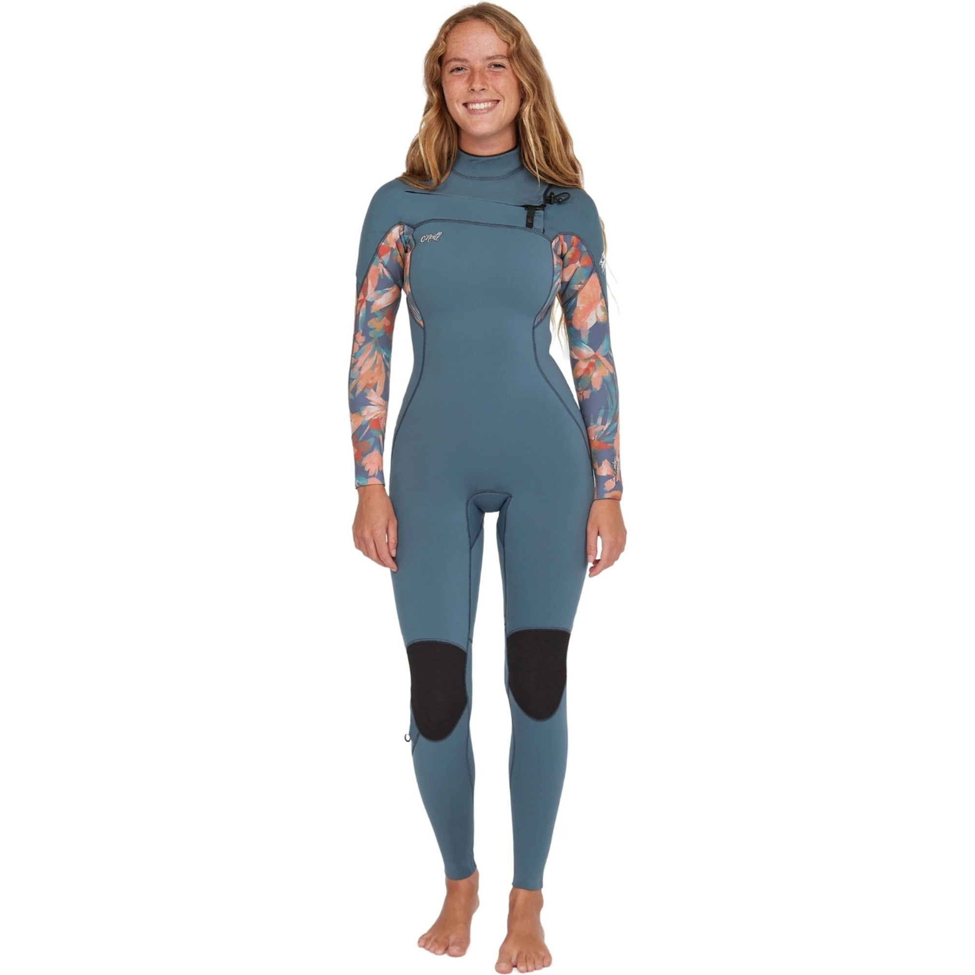 2025 O'Neill Womens Epic 4/3mm Chest Zip Wetsuit 5651 - Copen Blue ...