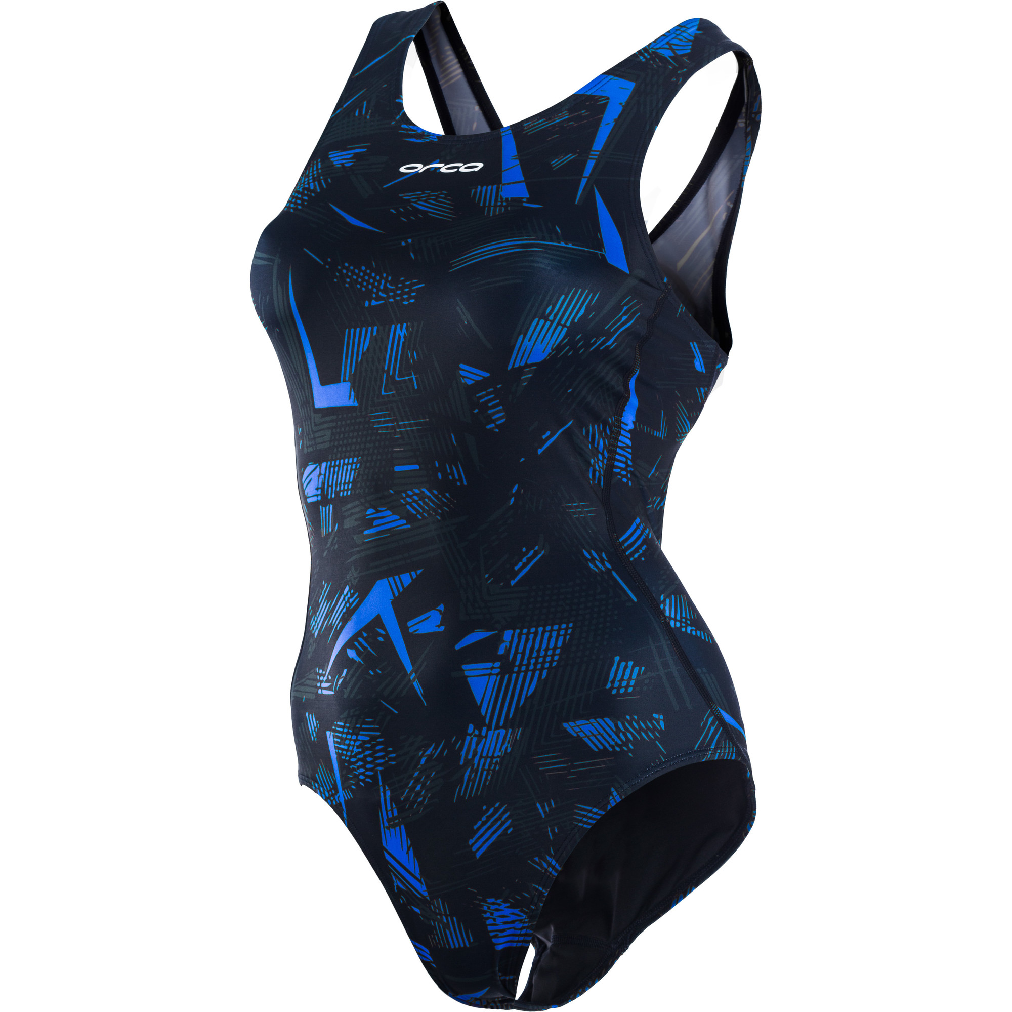 2021 Orca Womens One Piece Swim Suit KS515105 - Blue Print - Swimming ...