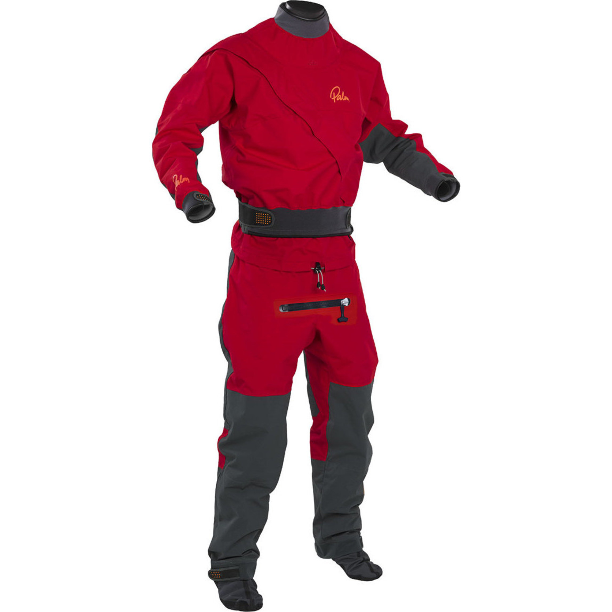Palm Cascade Front Zip Kayak Drysuit CON ZIP Red / Black 11741 ...