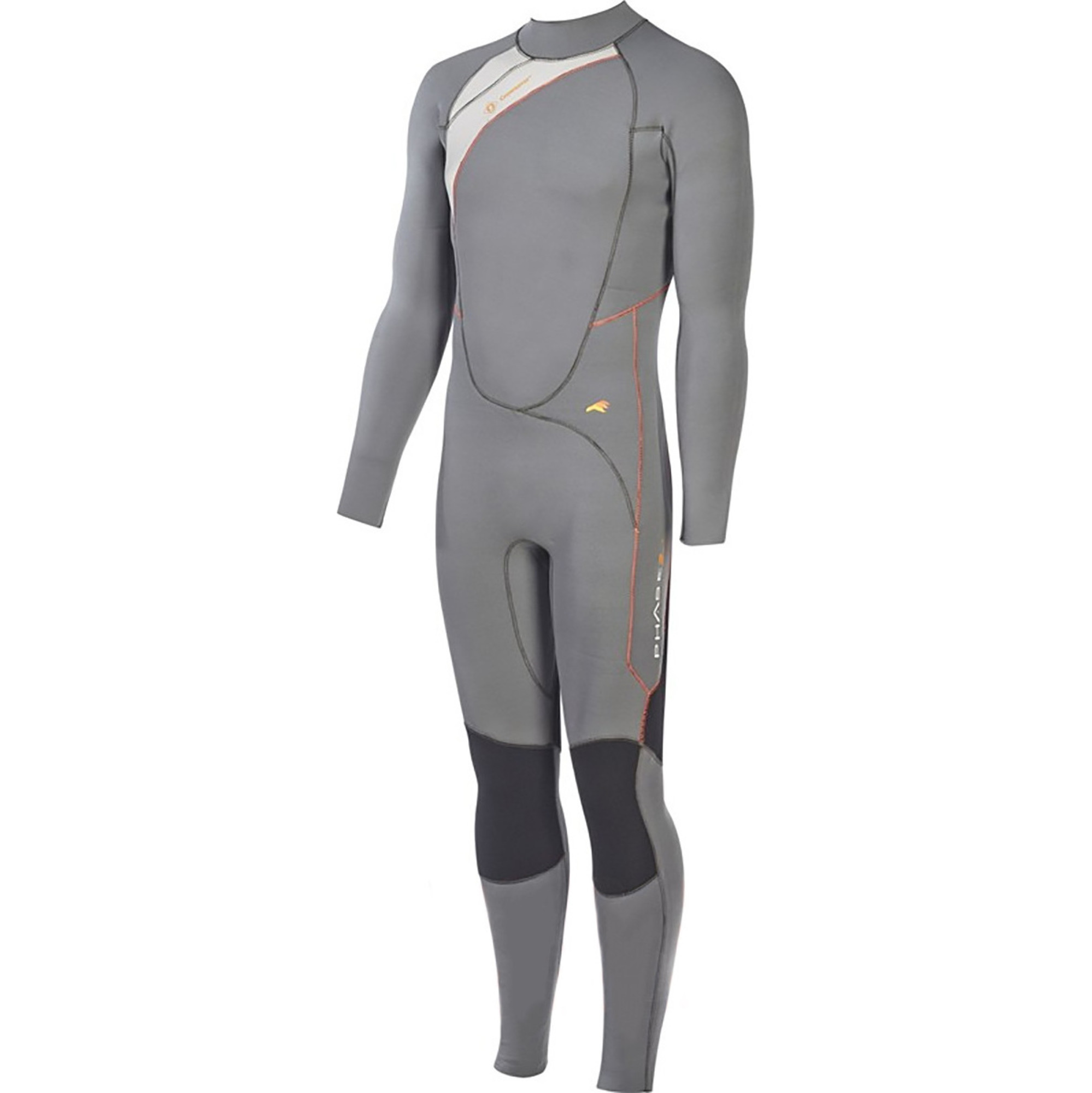 Crewsaver Phase 2 4/3mm GBS Back Zip Wetsuit Grey 6926 - Wetsuits - 4mm ...