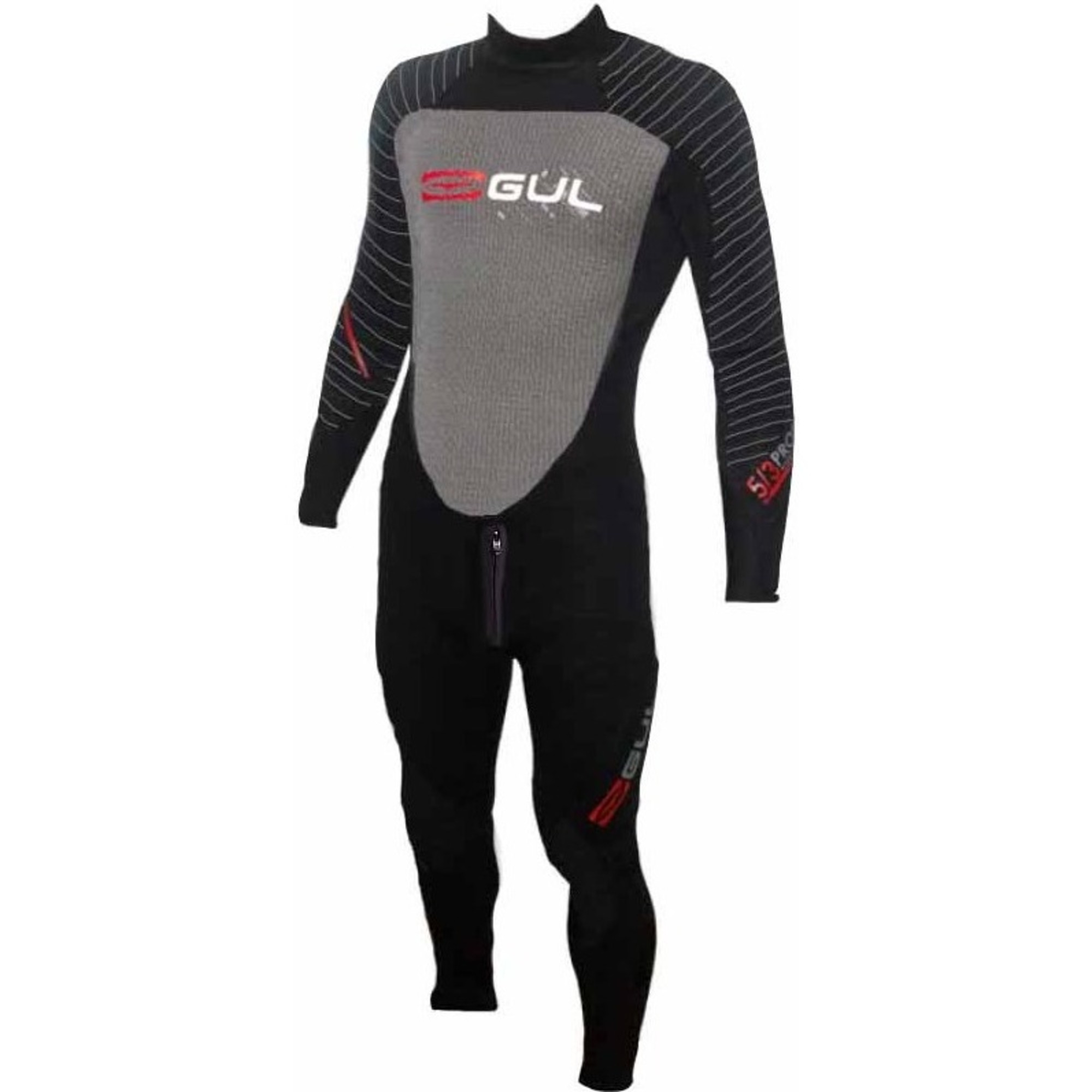 Gul Profile 5/3 Z-Zip RELIEF ZIP Steamer Black/Silver Detail PR1231 ...