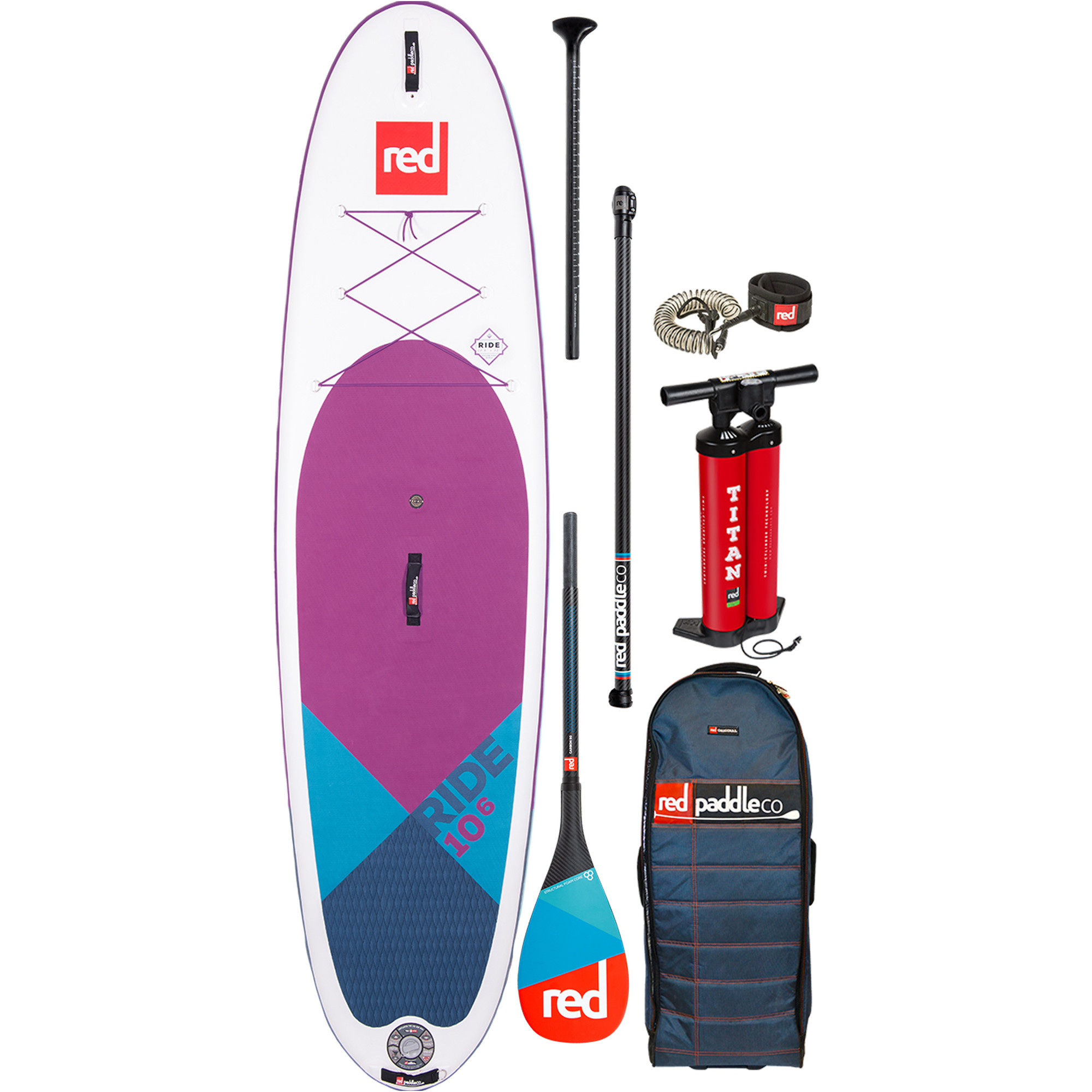 2020 Red Paddle Co Ride SE Purple MSL 10'6 Inflatable Stand Up Paddle ...