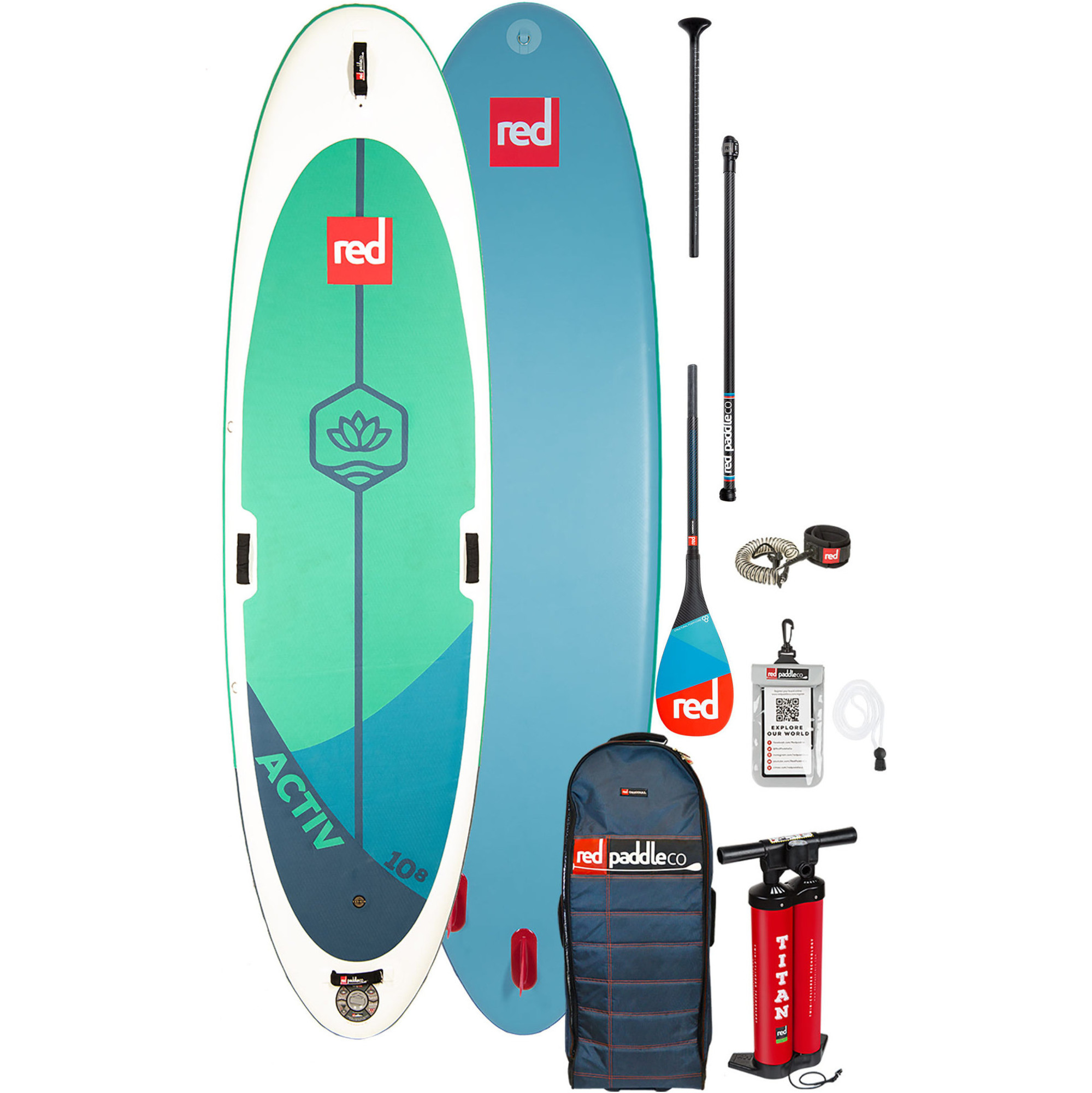 2020 Red Paddle Co Activ MSL 10'8 Inflatable Stand Up Paddle Board ...