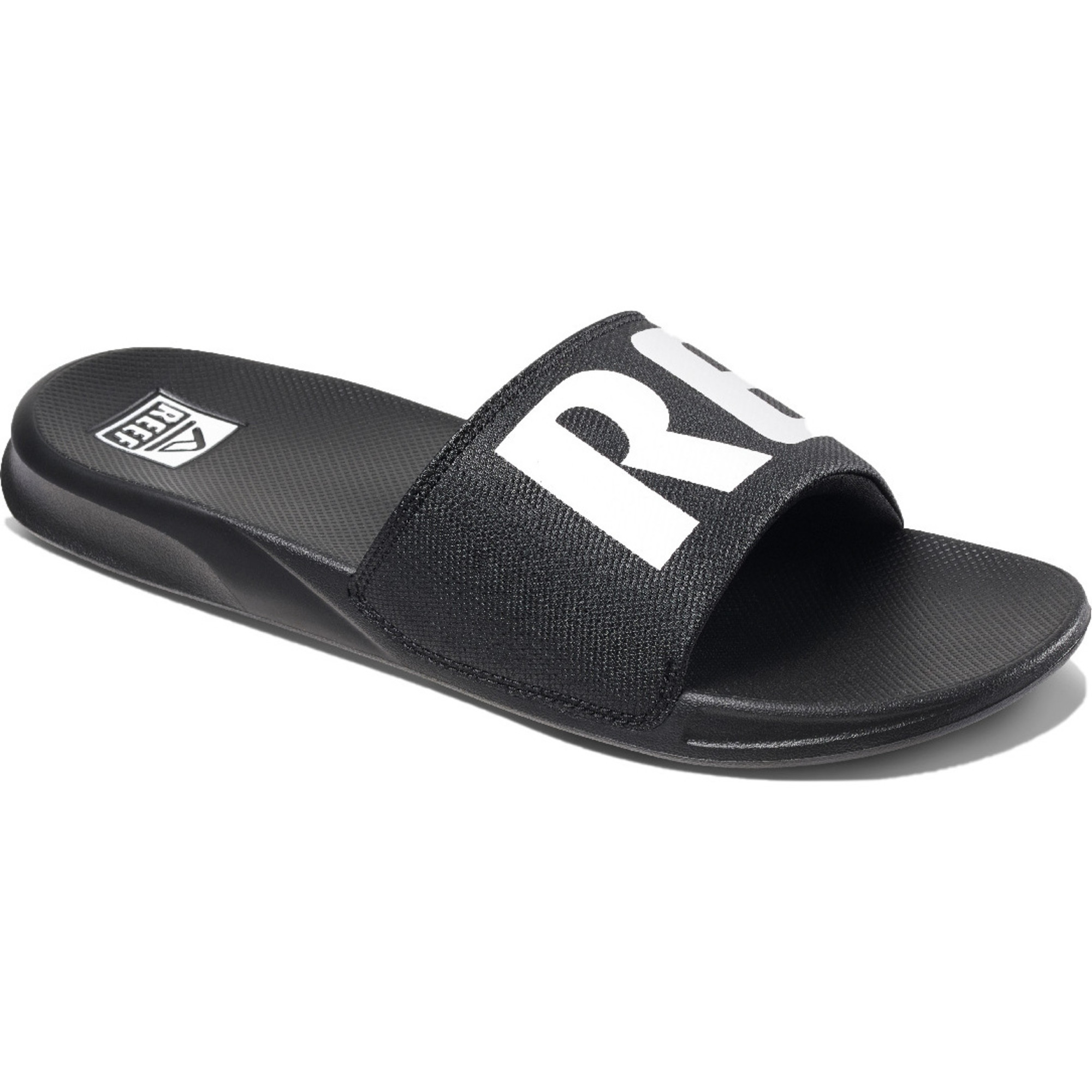 2021 Reef One Slide Flip Flops RF0A3OND - Black / White - Accessories ...