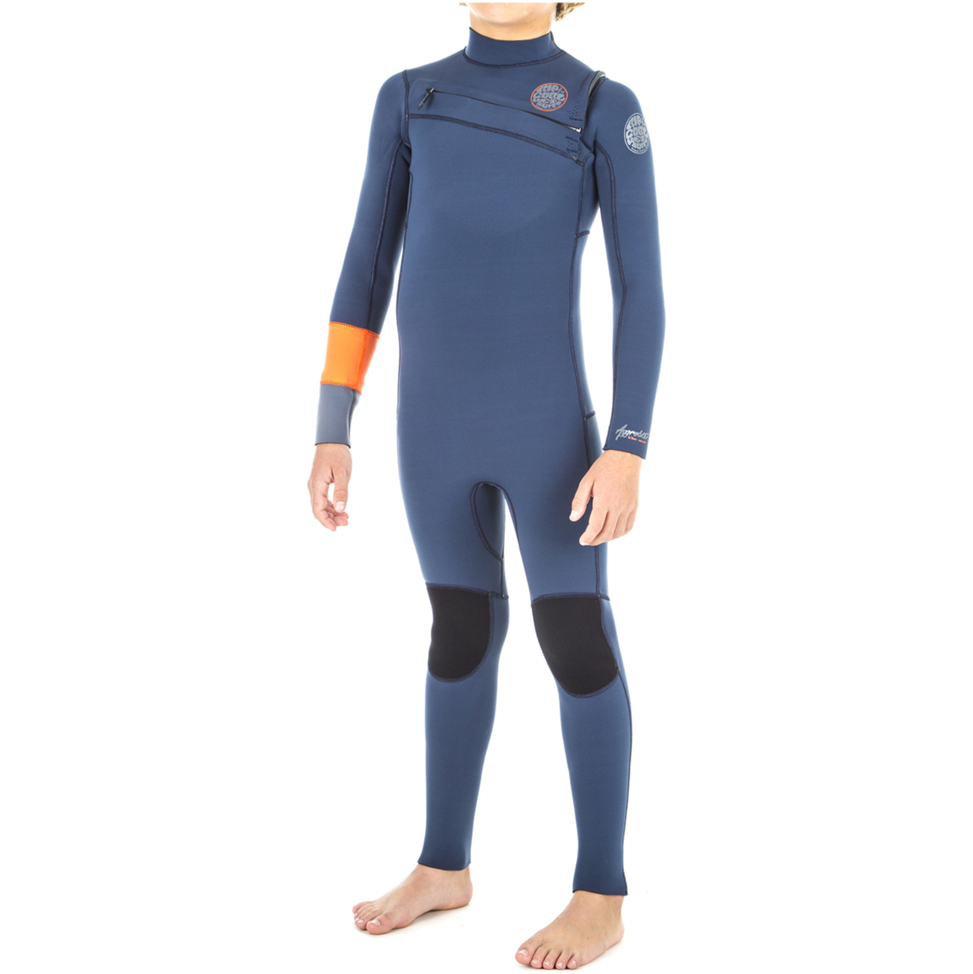 2019 Rip Curl Junior Aggrolite 5/3mm Chest Zip Wetsuit ORANGE WSM8PB ...