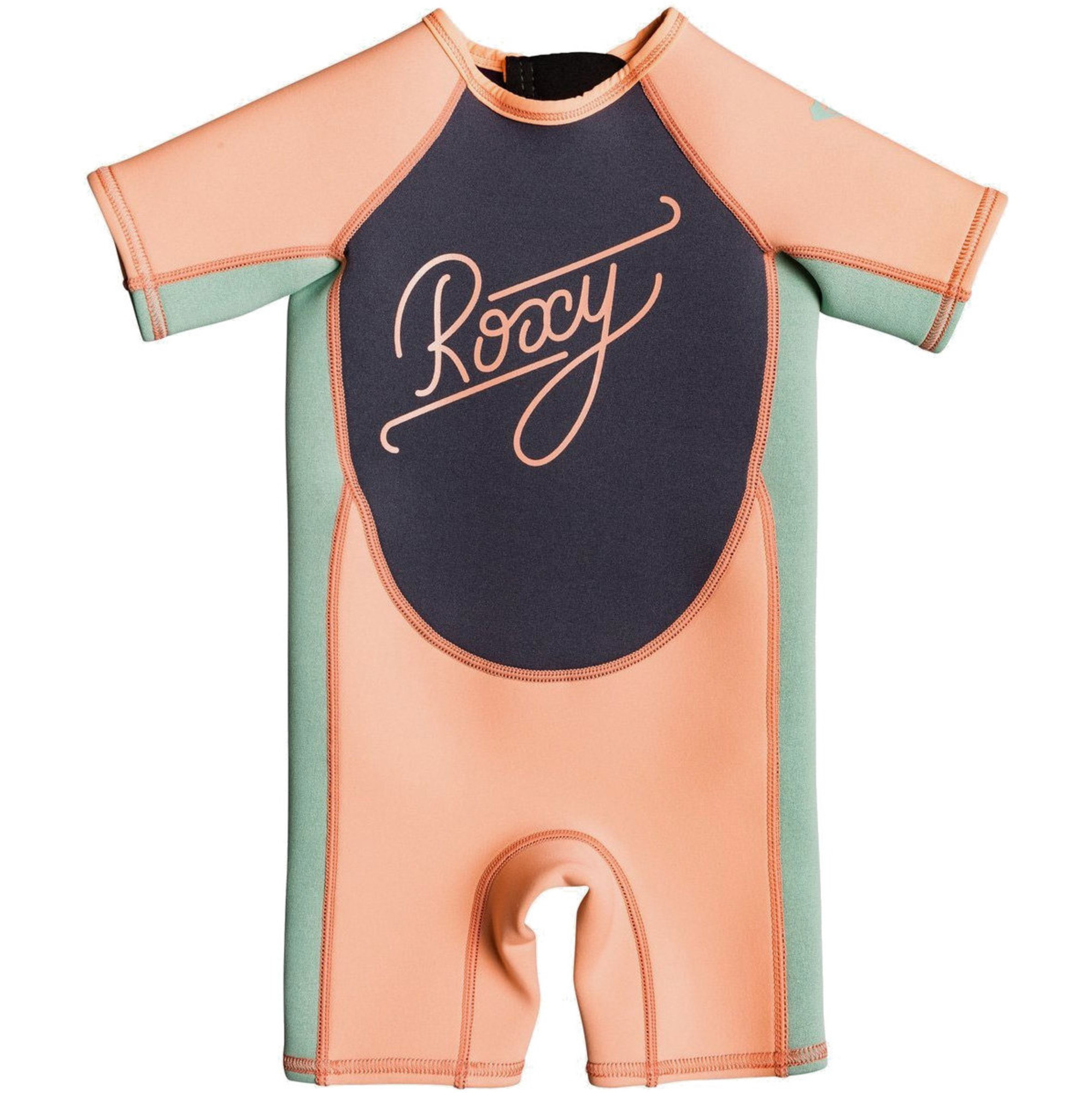 2020 Roxy Toddler Syncro 1 5mm Back Zip Shorty Wetsuit EROW503002 ...