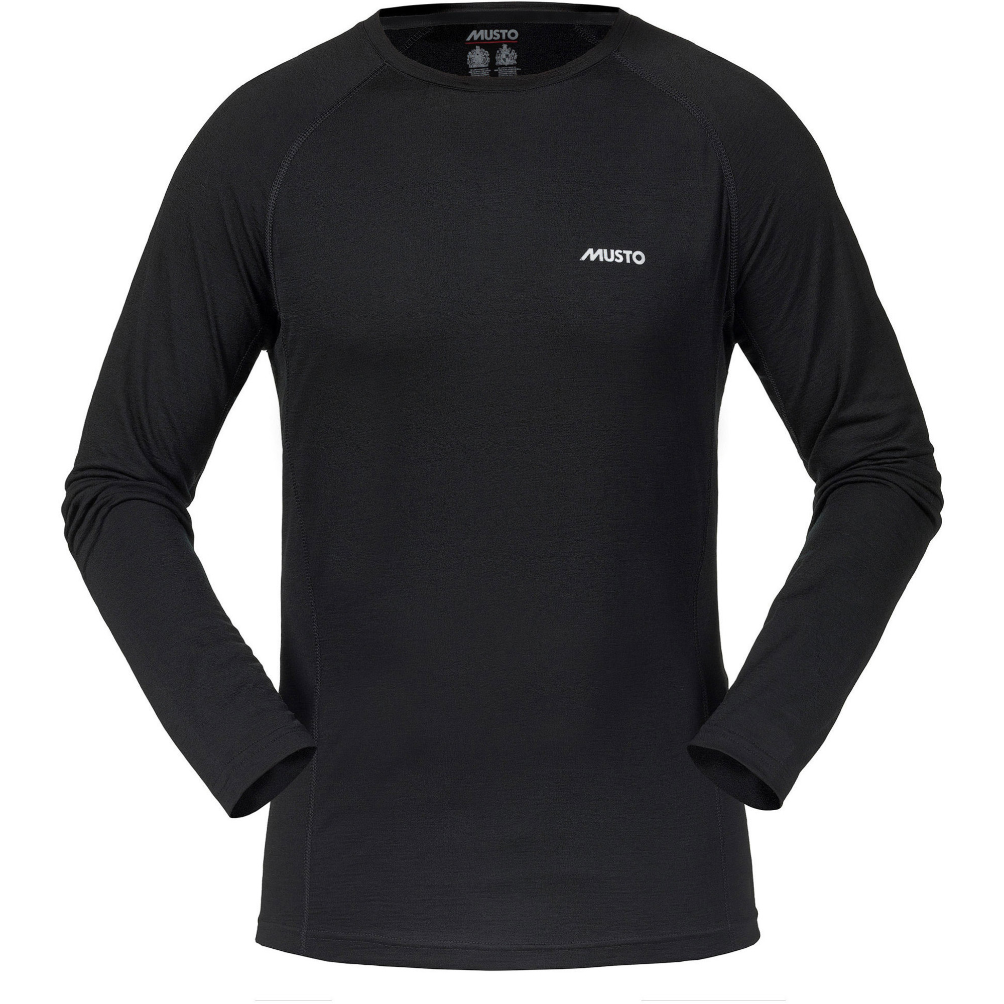 2022 Musto Merino Base Layer Long Sleeve T-Shirt Black SMTH027 ...