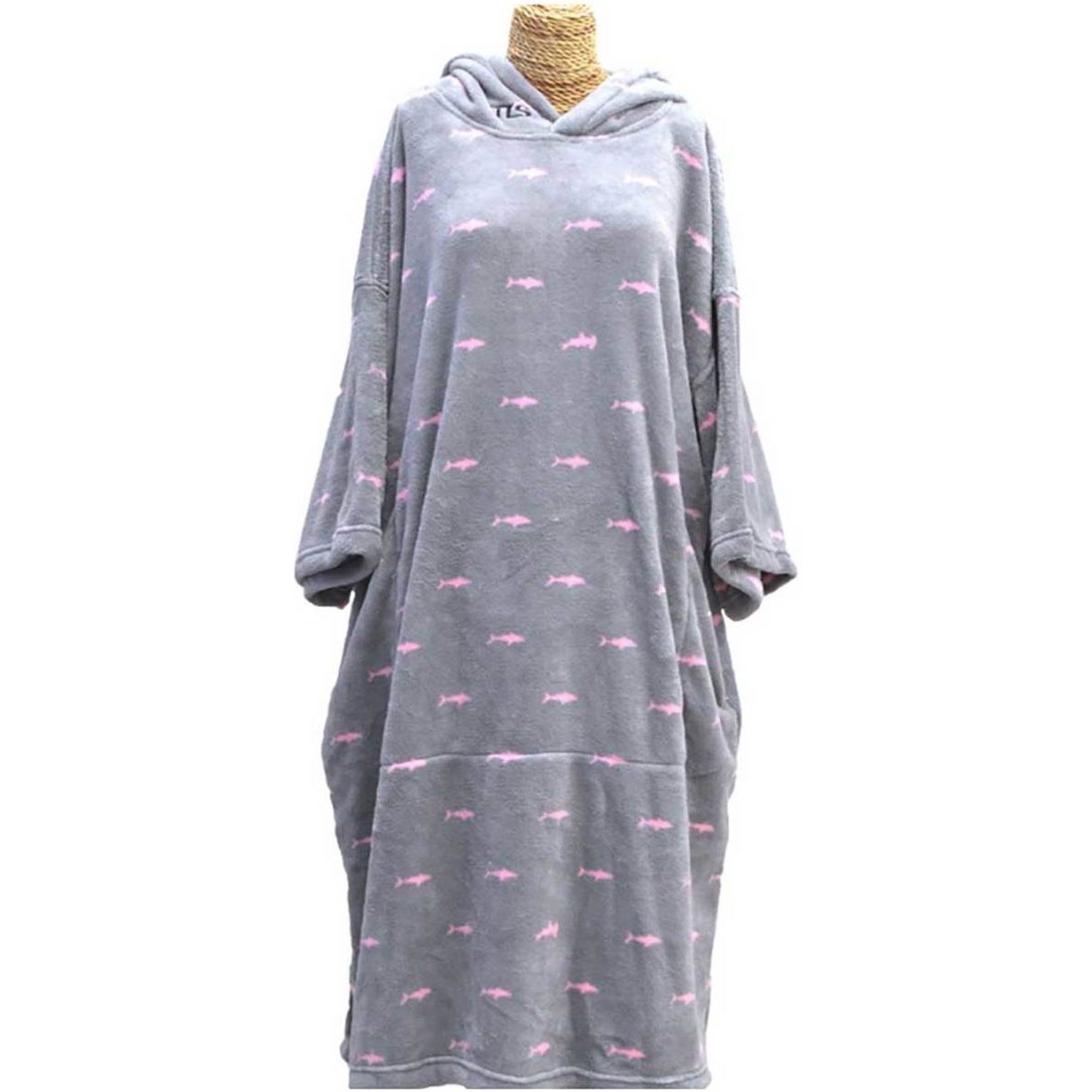 2021 TLS Hooded Towel Changing Robe / Poncho - Shark Dot - PNCH1 ...