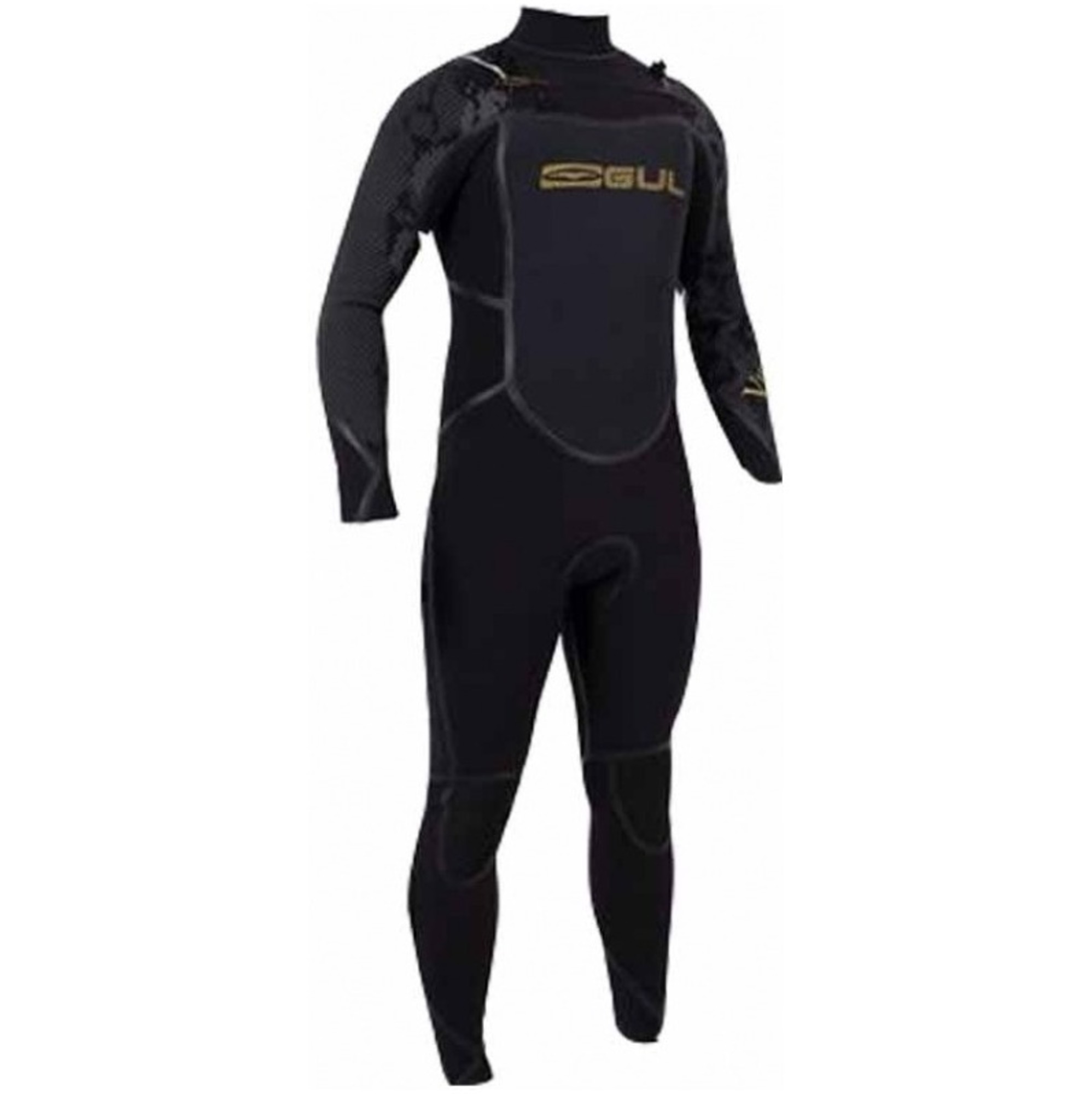 Gul VIPER CHEST ZIP WETSUIT 3/2mm VR1215 Black/GOLD - Wetsuits - 3mm ...