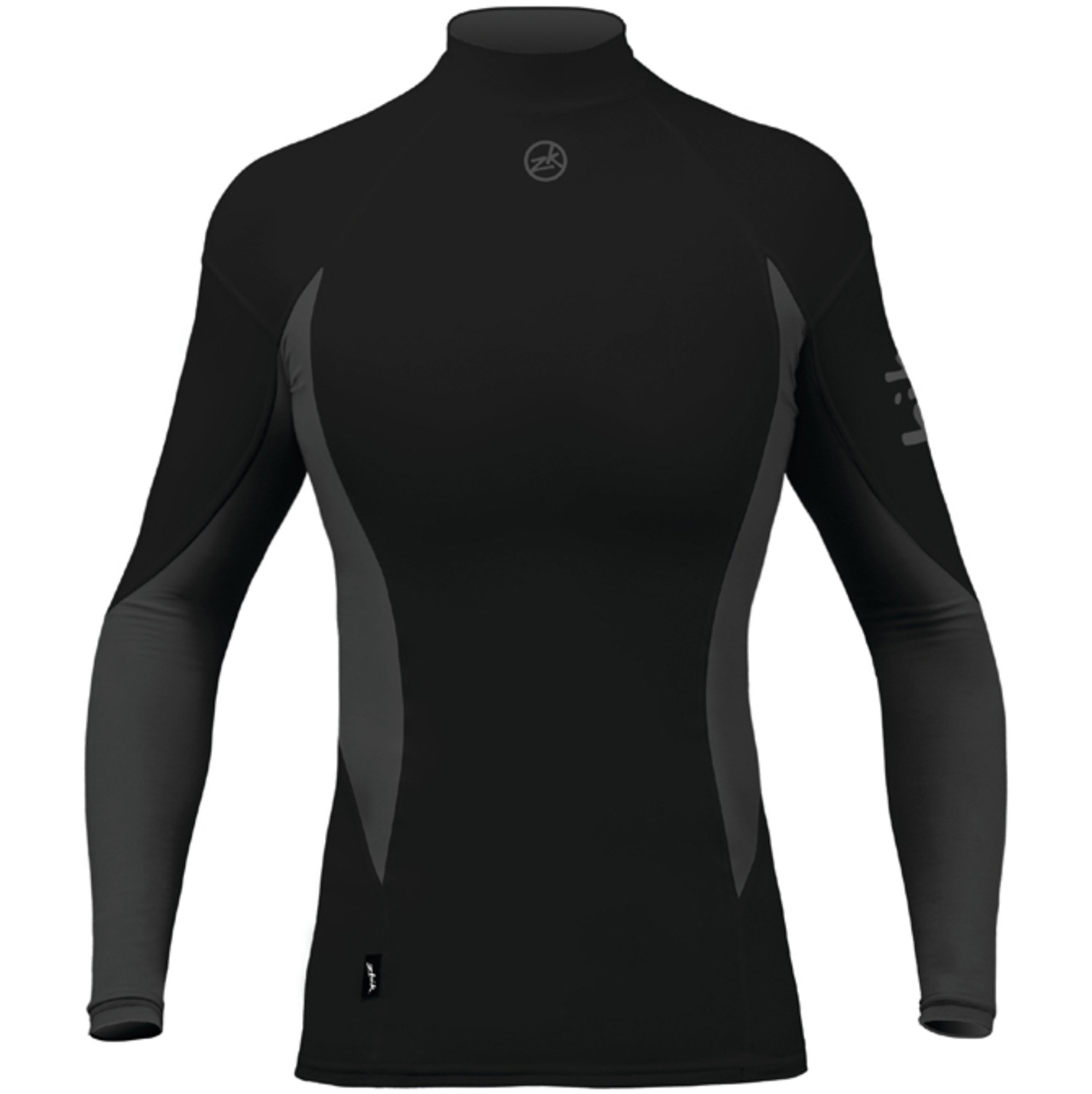 2021 Zhik Womens Long Sleeve Spandex Top BLACK TOP61W - Sailing ...
