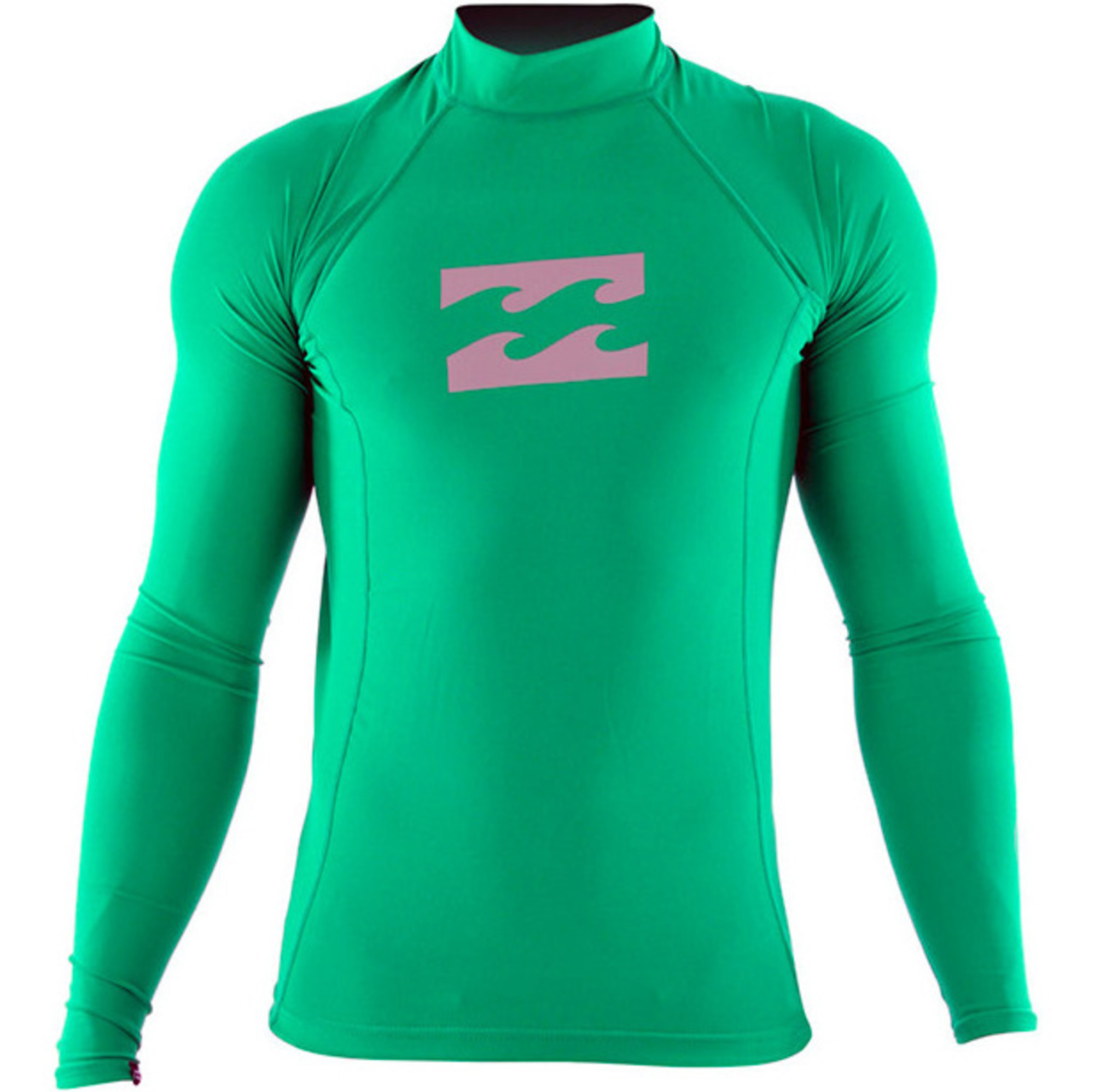 Billabong Butlogo Long Sleeved Rash Vest GREEN S4MY02 - Wetsuits - Rash ...