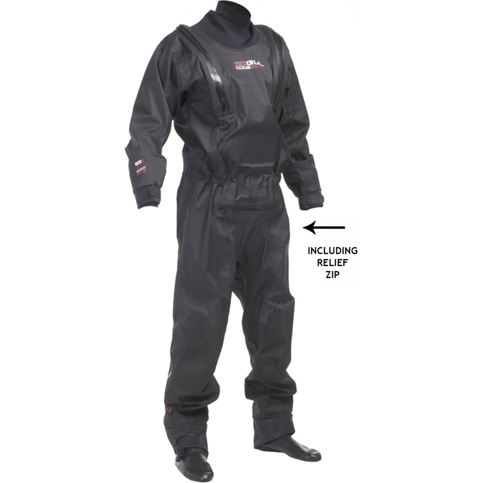 2014 Gul Code Zero Stretch U-Zip Drysuit with Pee Zip FREE UNDERSUIT ...