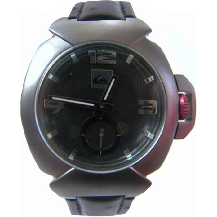 Quiksilver Foxhound Stainless Steel Watch With Leather Strap BLACK ...