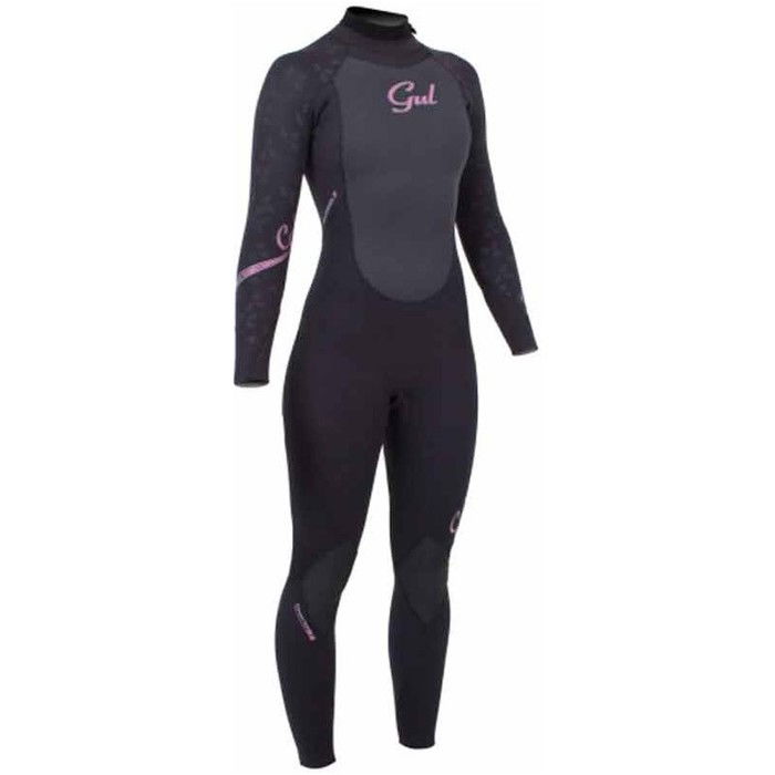 Gul Profile 3/2mm Blindstitched Ladies Steamer Black/Violet Detail ...