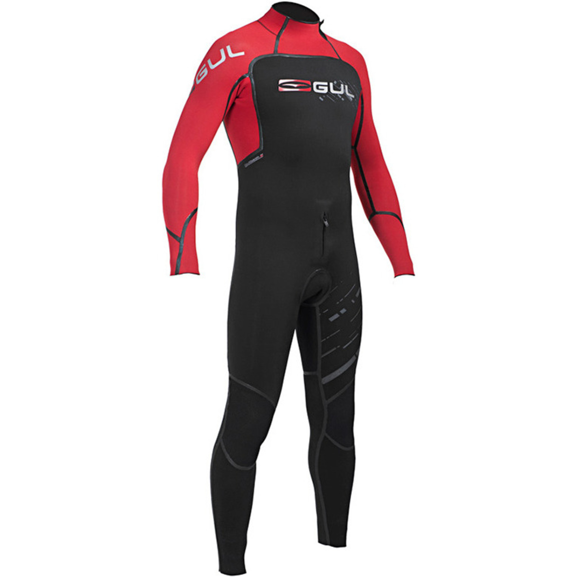 Gul Profile 5/3 Z-Zip RELIEF ZIP Steamer Black/Red PR1231 - 2ND ...