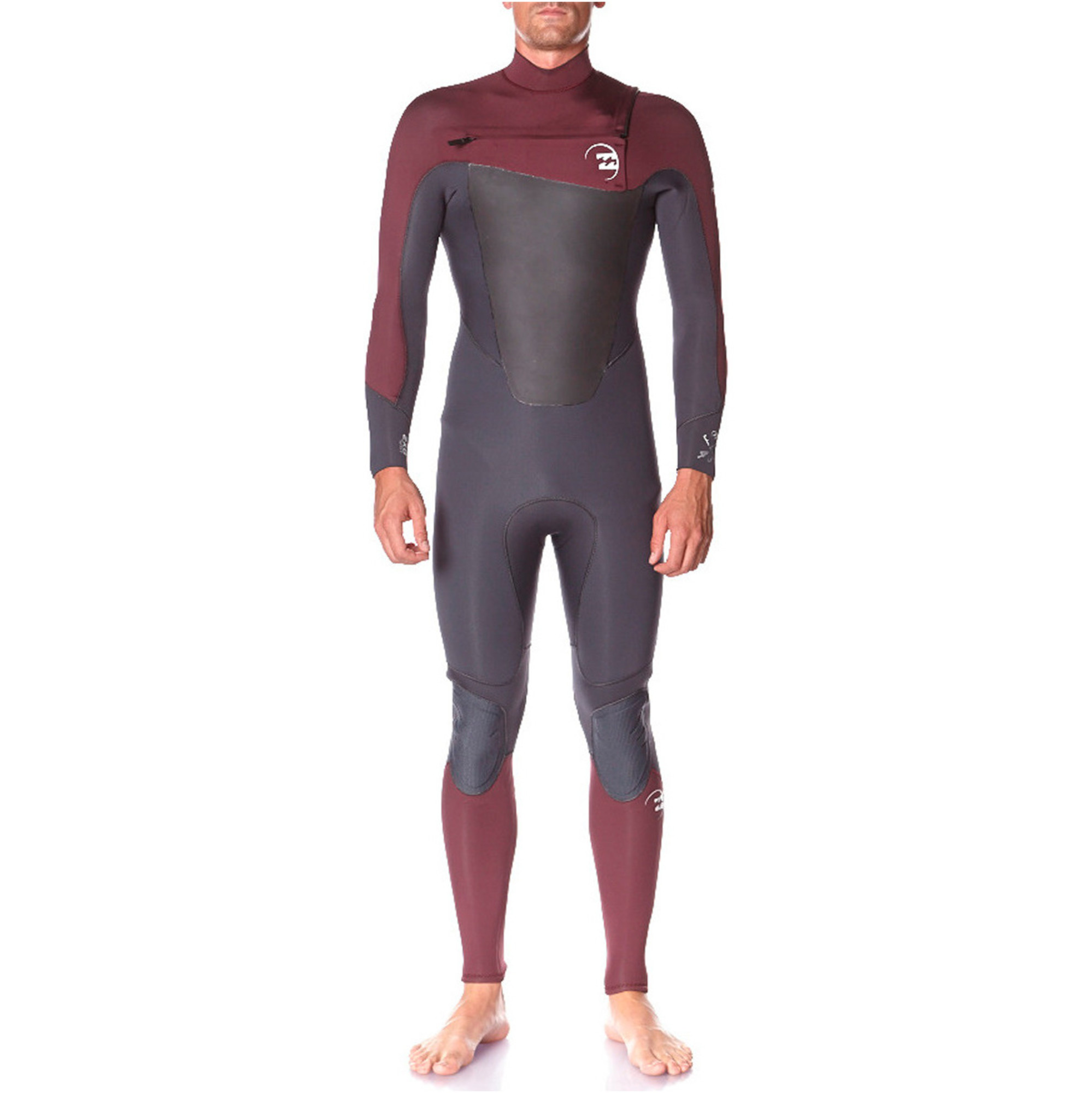 Billabong Foil 5/4mm Chest Zip Steamer Wetsuit Graphite / Blood Q45M07 ...